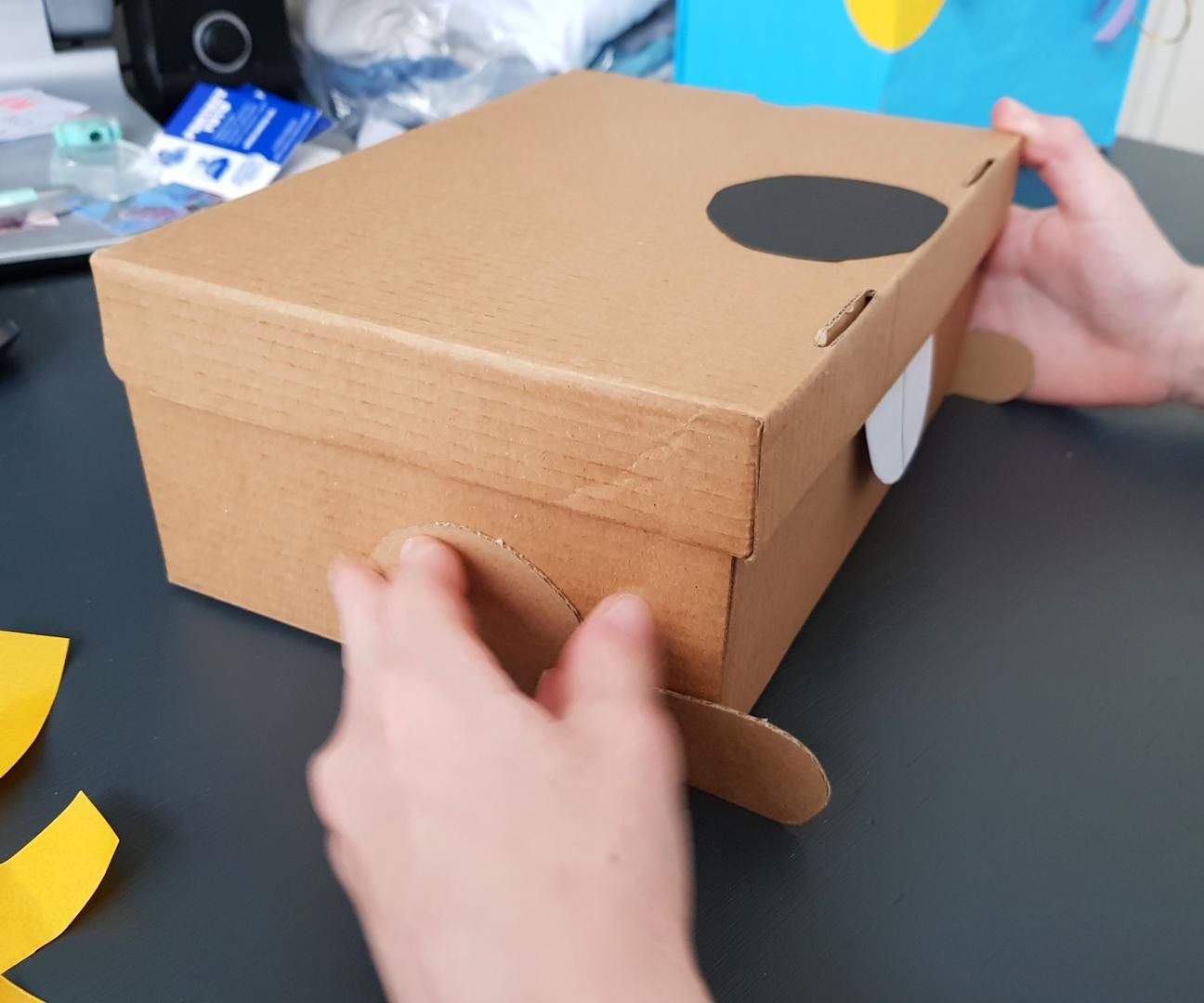 Shoebox Easter Bunny (breakfast / Gift Package) : 5 Steps (with ...