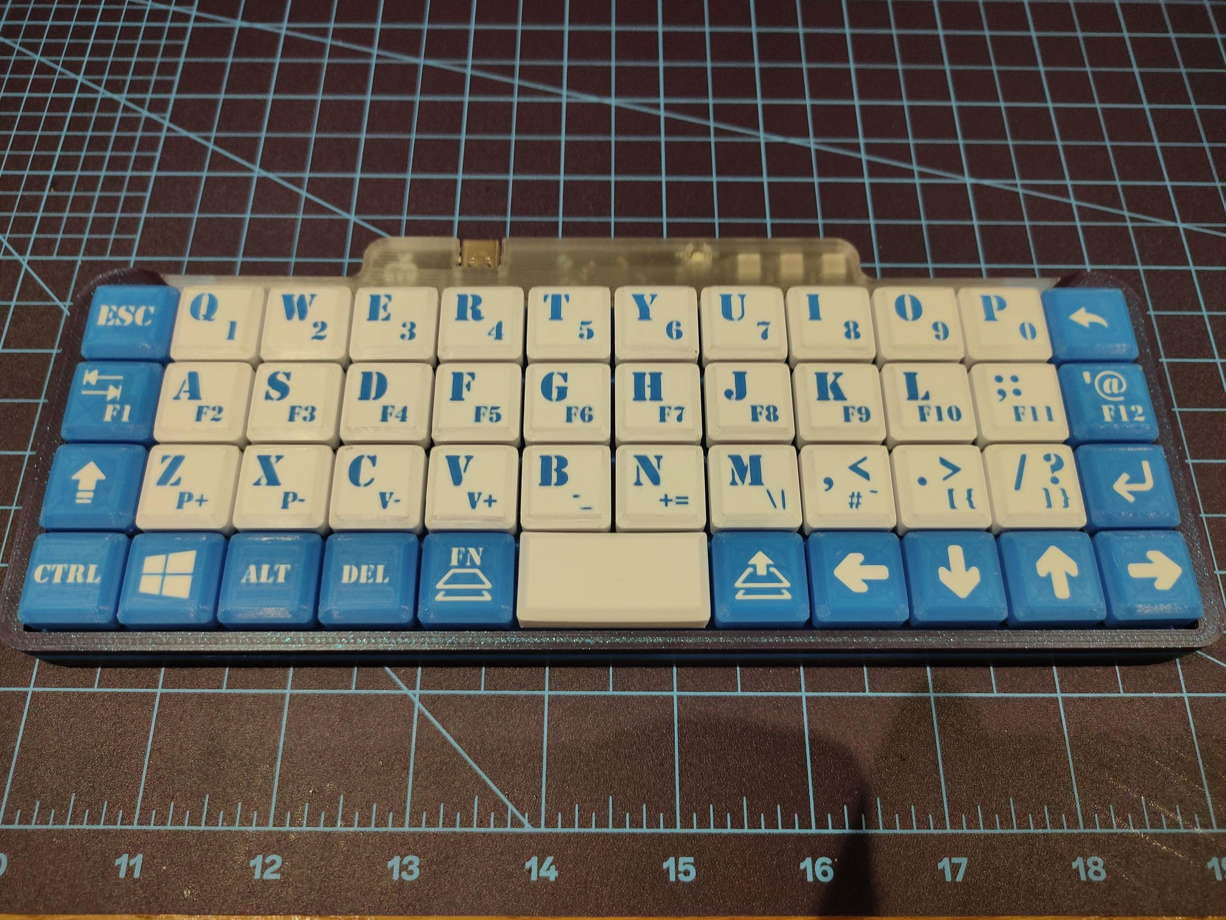 Micro Planck - 3D Printable Low-profile Ortholinear Mechanical Keyboard ...