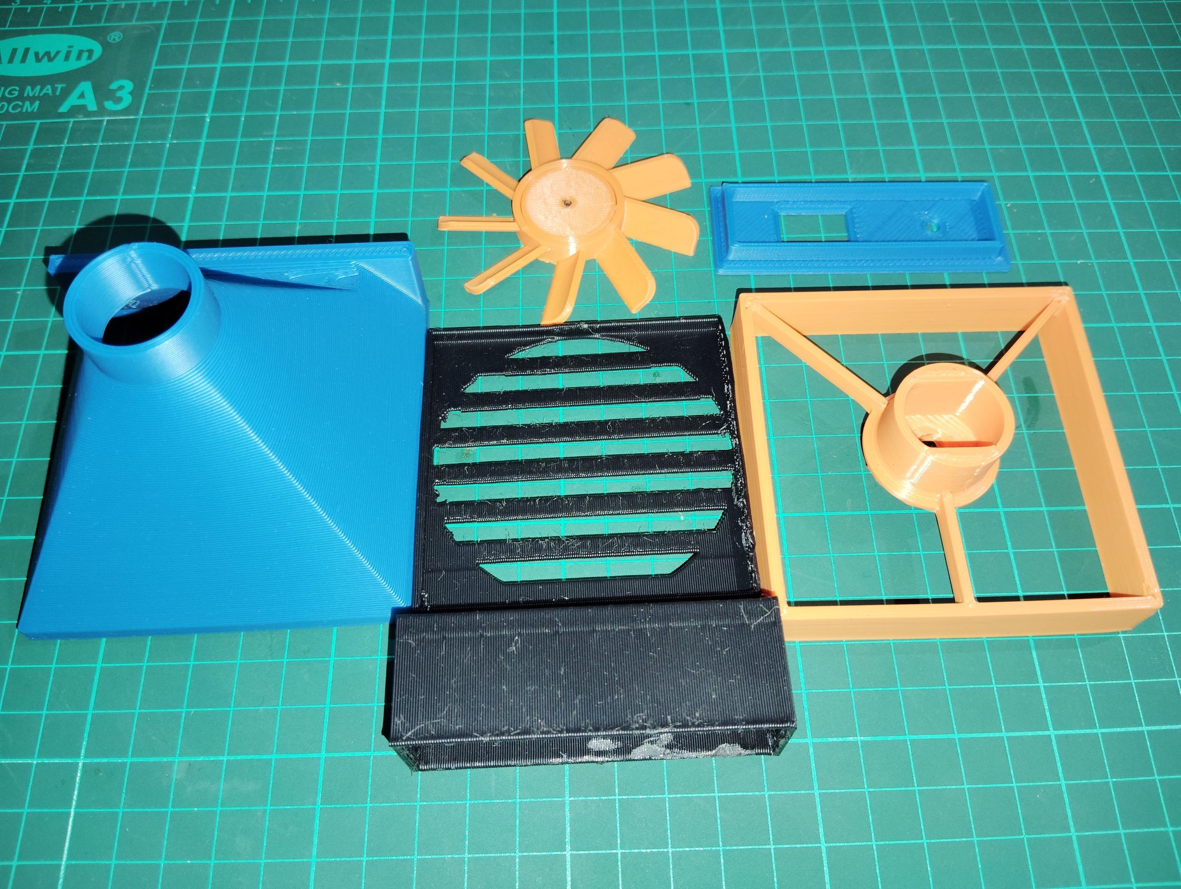 3D Printed Cooling Fan - Making It Using Small DC Motor and 3D Printing ...
