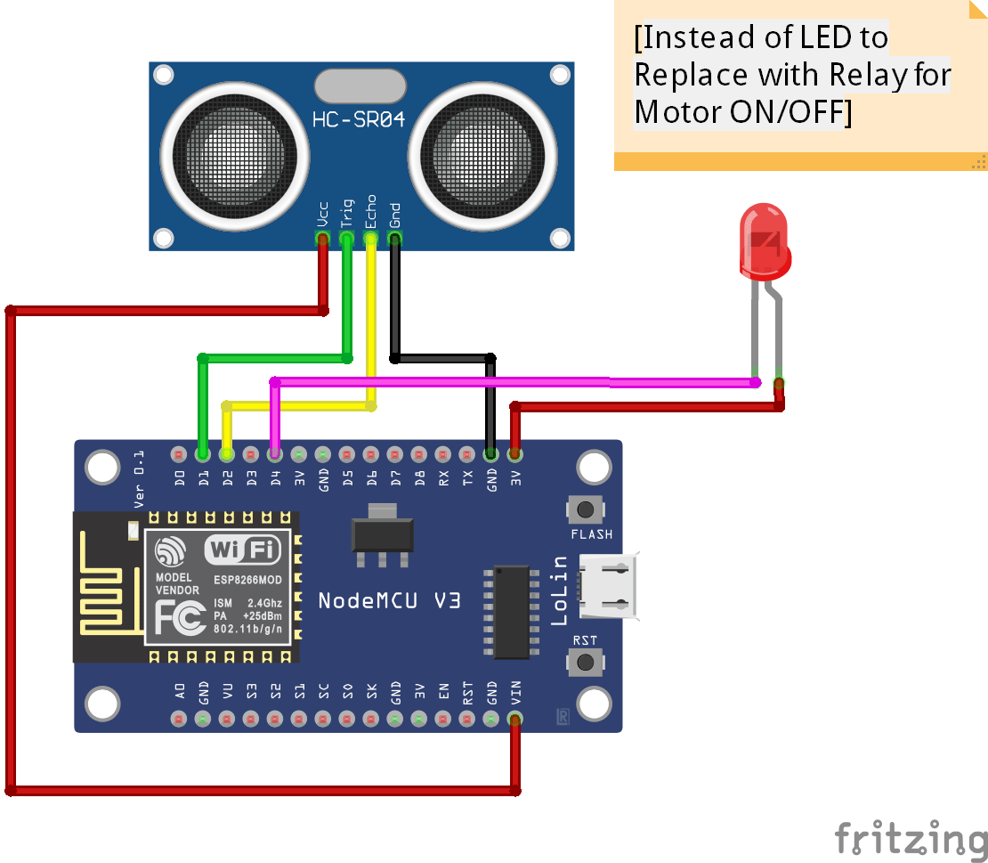 IoT Water Level Controller Using Ultrasonic - Instructables
