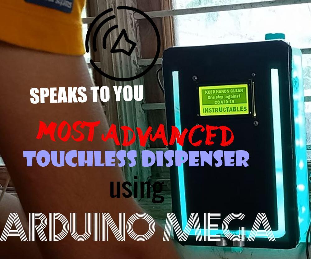 Smart Talking Fluid(sanitizer) Dispenser Using Arduino MEGA : 14 Steps ...