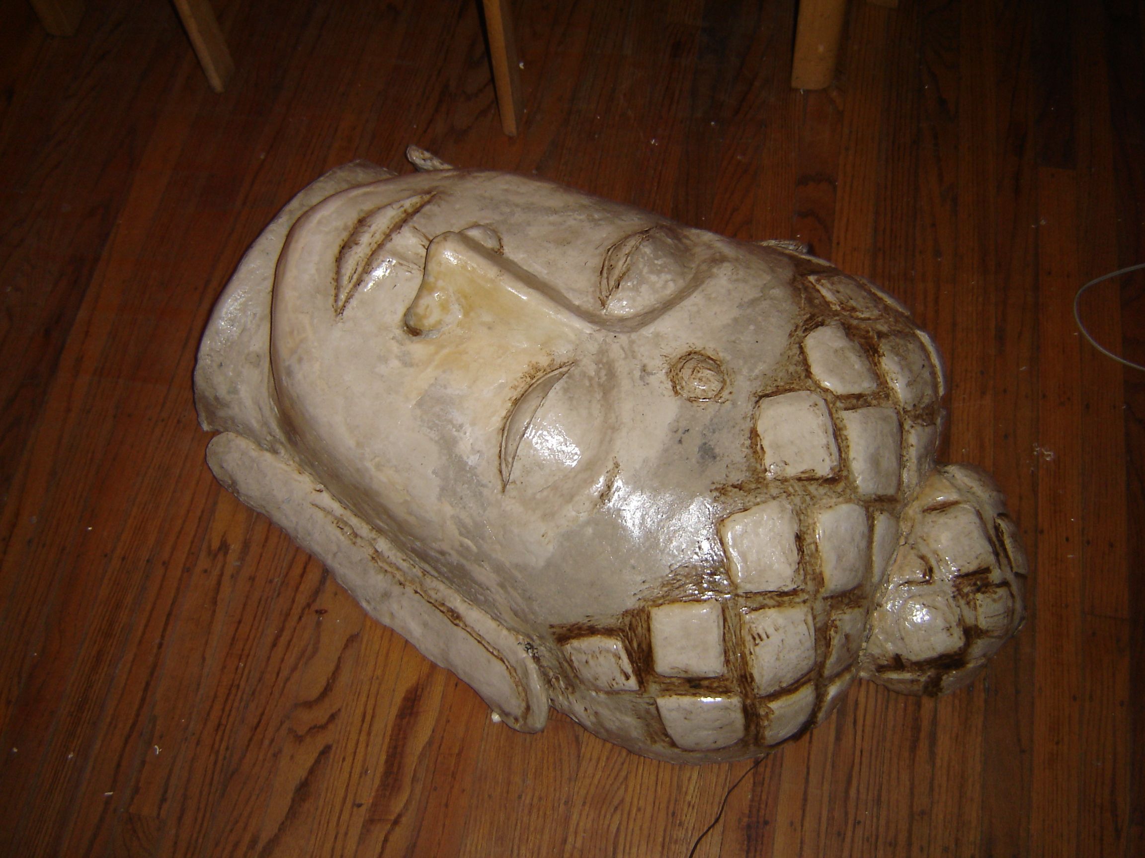 Giant Concrete Buddha Head Garden Sculpture : 16 Steps (with Pictures ...