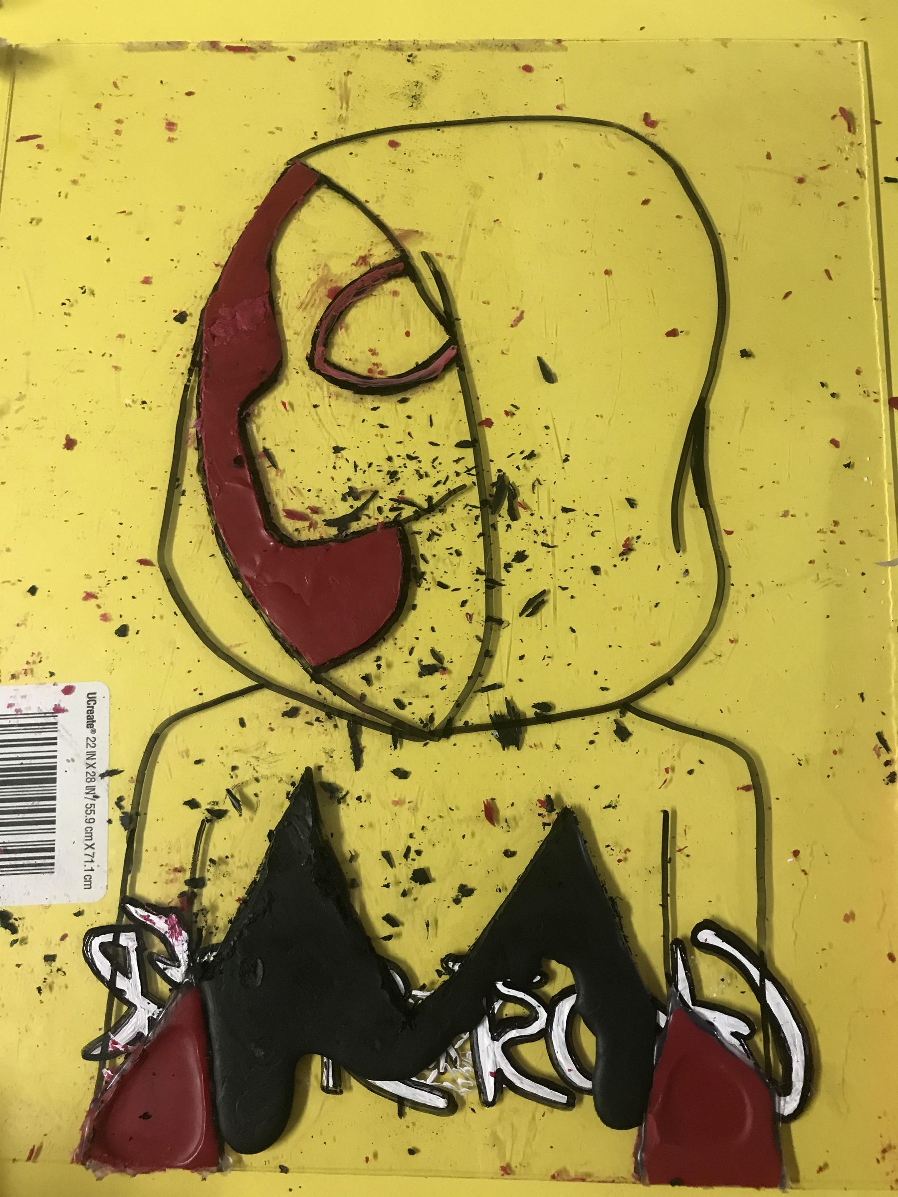 Crayon Ghost Spider Portrait : 8 Steps - Instructables