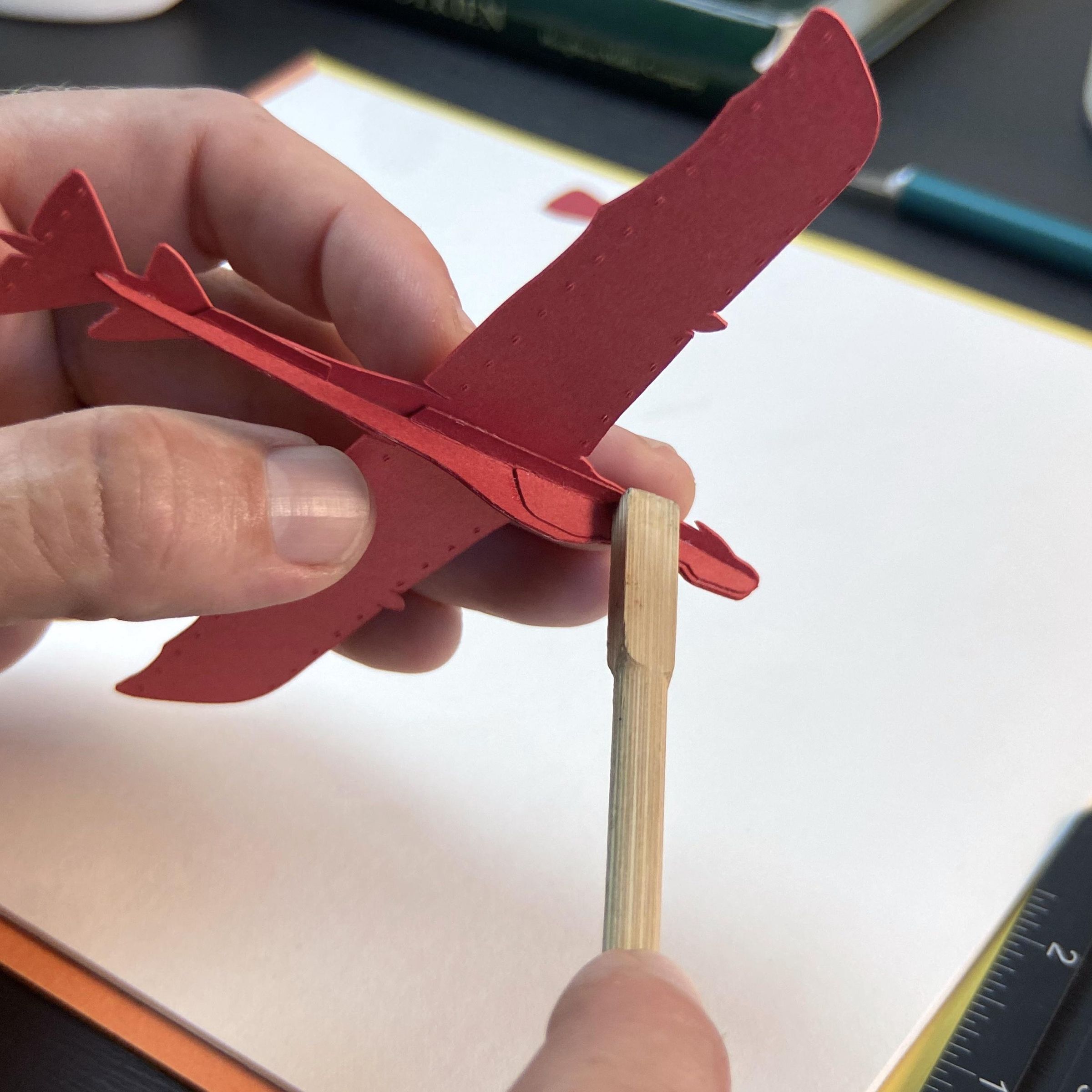 Red Dragon Card Stock Micro Glider : 7 Steps (with Pictures ...