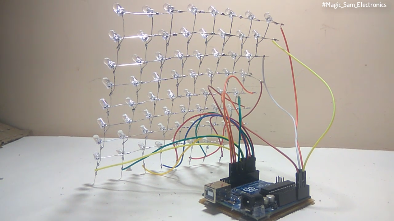 8x8 LED MATRIX DISPLAY | ARDUINO | BLUETOOTH CONTROL : 7 Steps (with ...