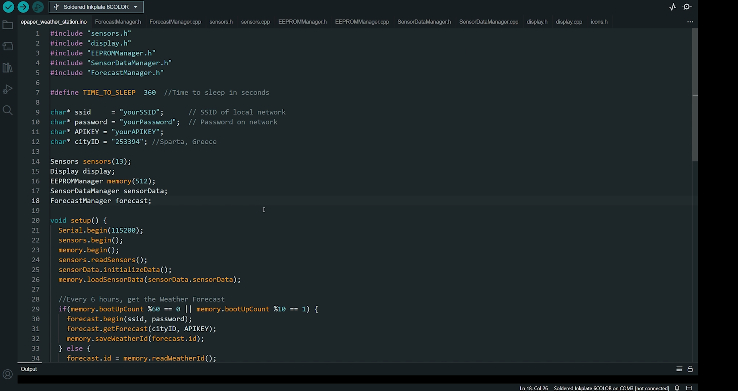 Arduino ESP32 Color E-Paper Weather Station : 9 Steps (with Pictures ...