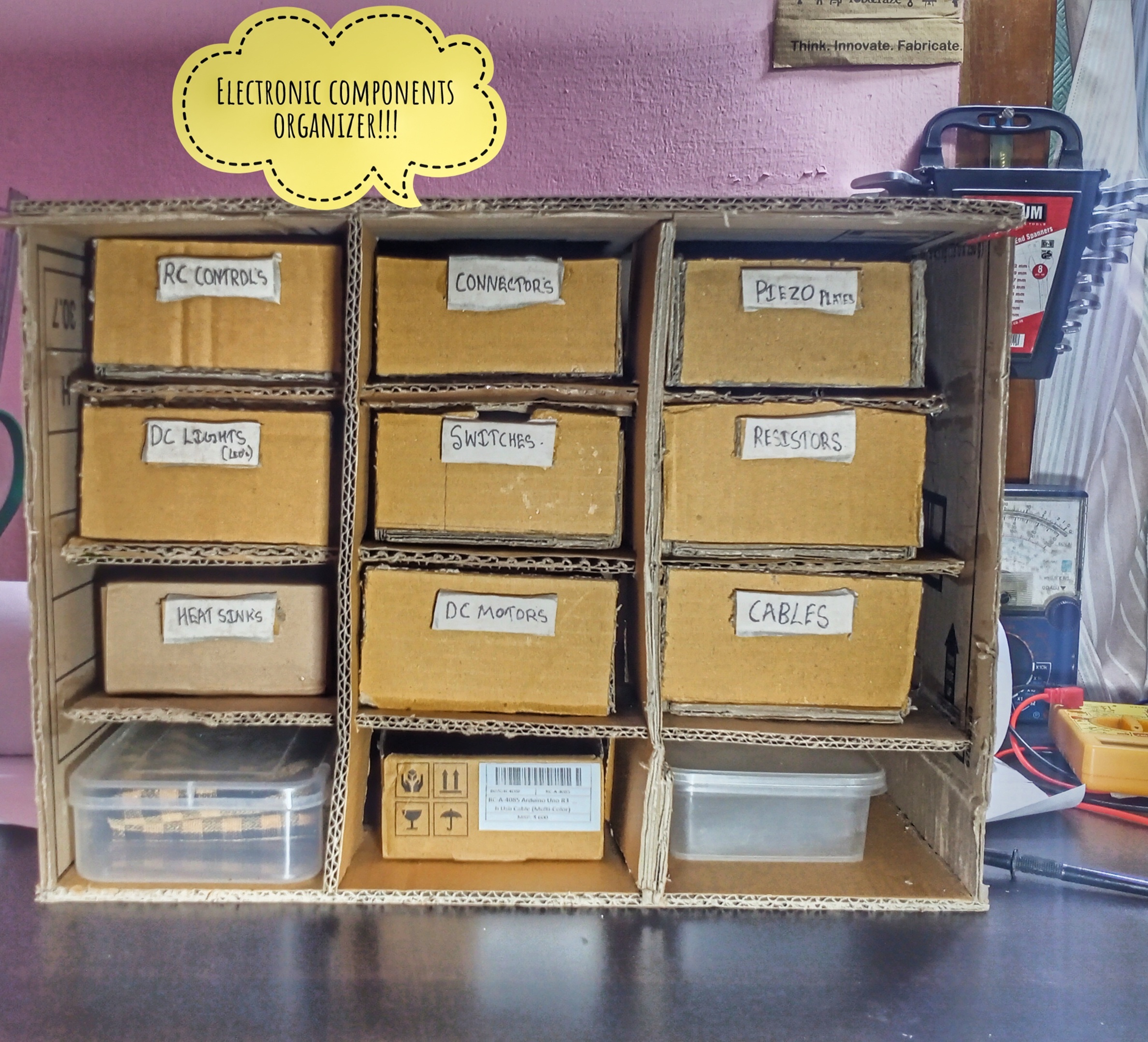 Make Your Own Electronic Components Storage Boxes!!!! : 5 Steps ...