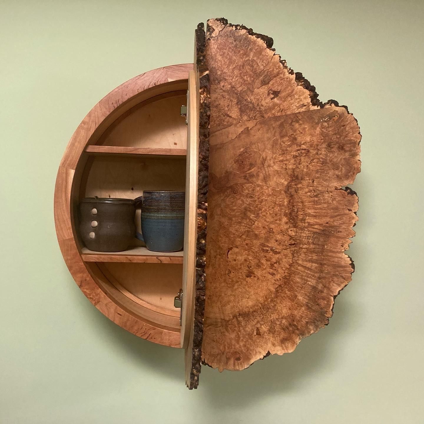 Round Cabinet With Burl Doors : 10 Steps (with Pictures) - Instructables