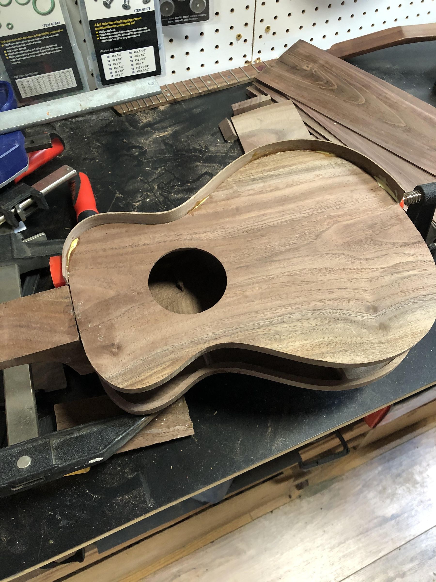 Solid Walnut Ukulele From Walnut Tree Using CNC/ Laser Cutter : 14 ...
