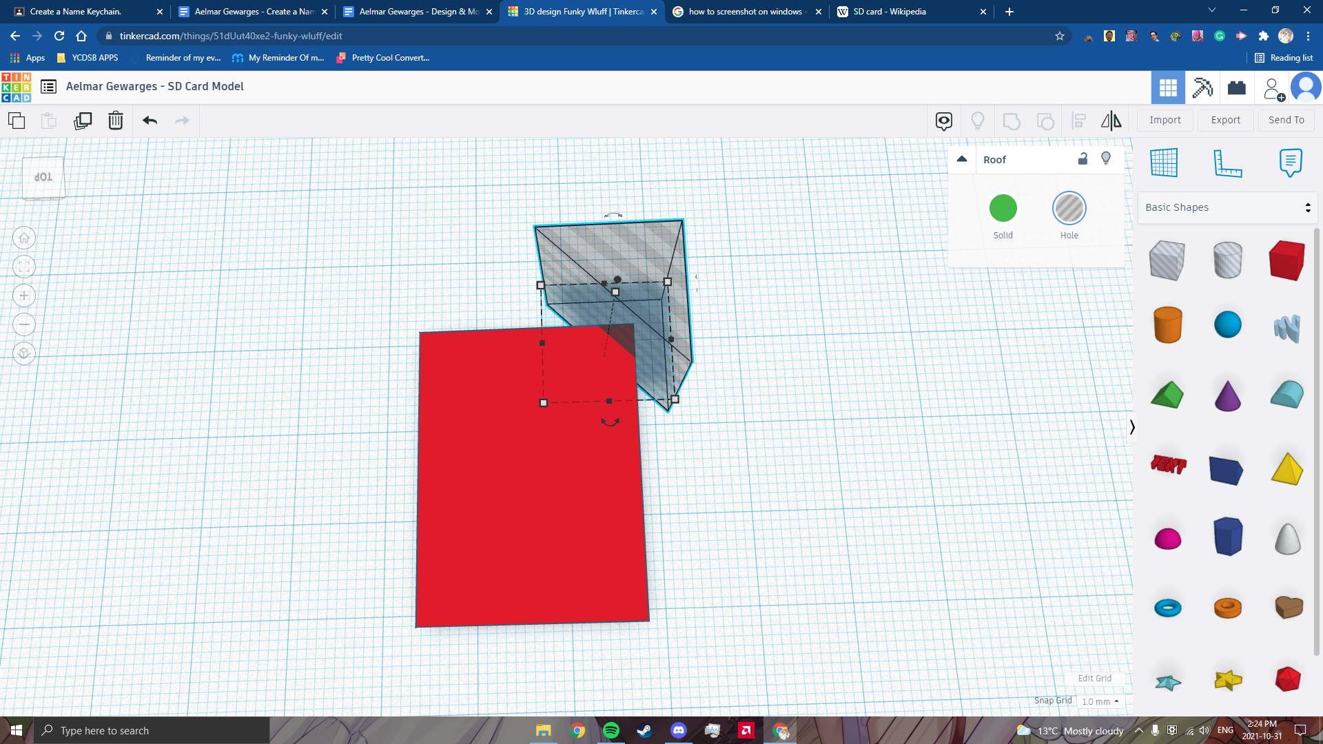 Micro SD Card Reader 3D Model : 8 Steps - Instructables