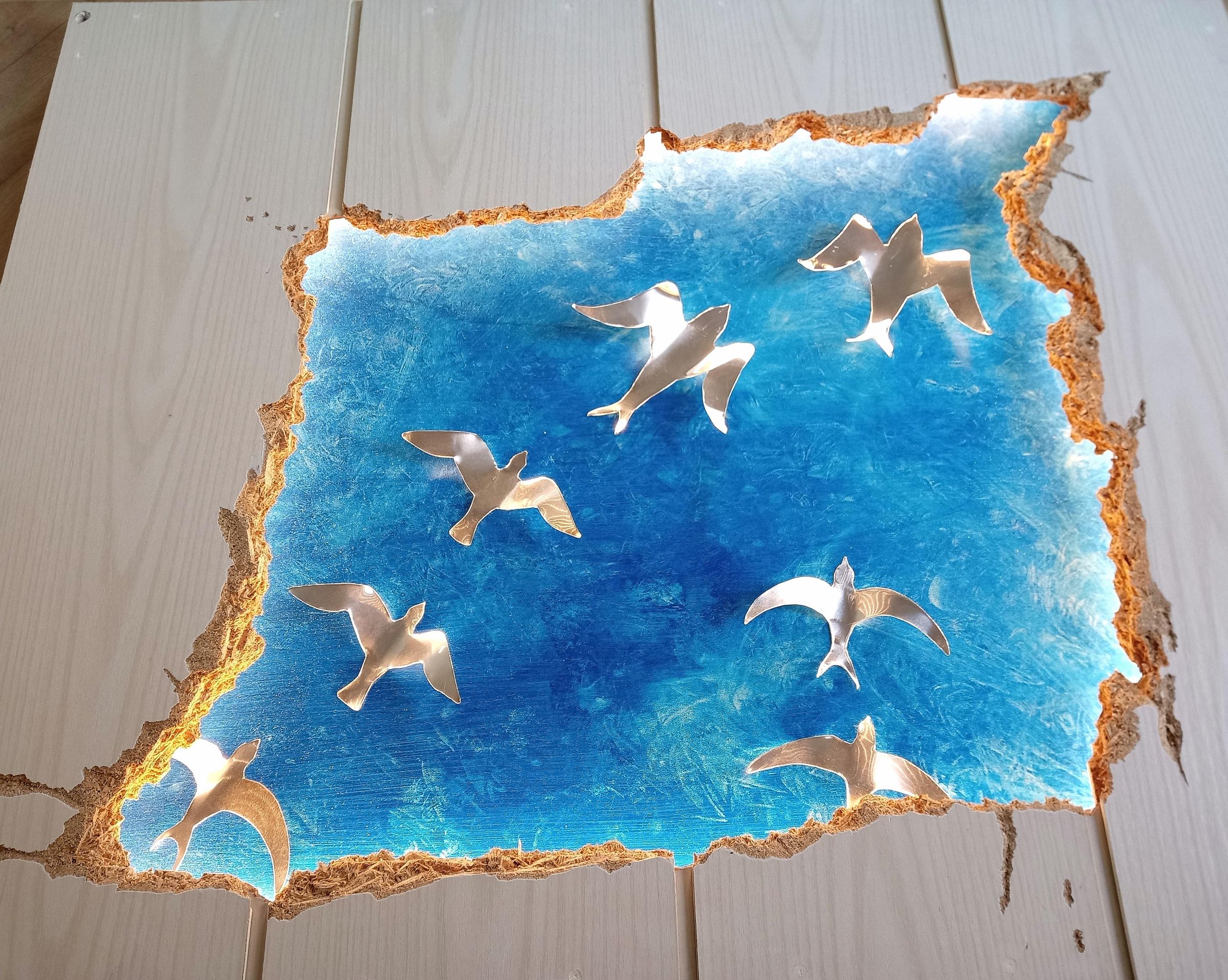 Ceiling Lighting: Illuminated Birds Seen Through a Fake Hole : 14 Steps ...
