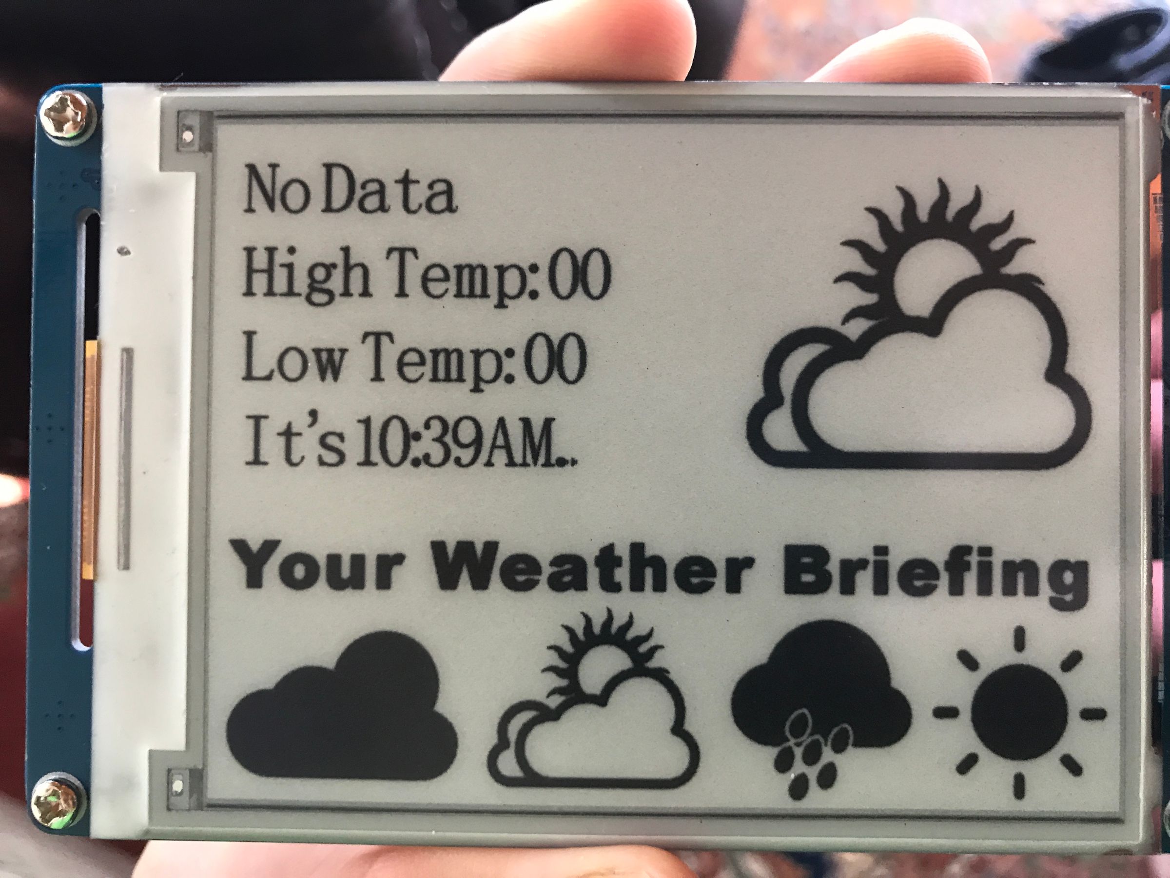 E-Paper Weather Display With Photon and IFTTT : 6 Steps (with Pictures) - Instructables