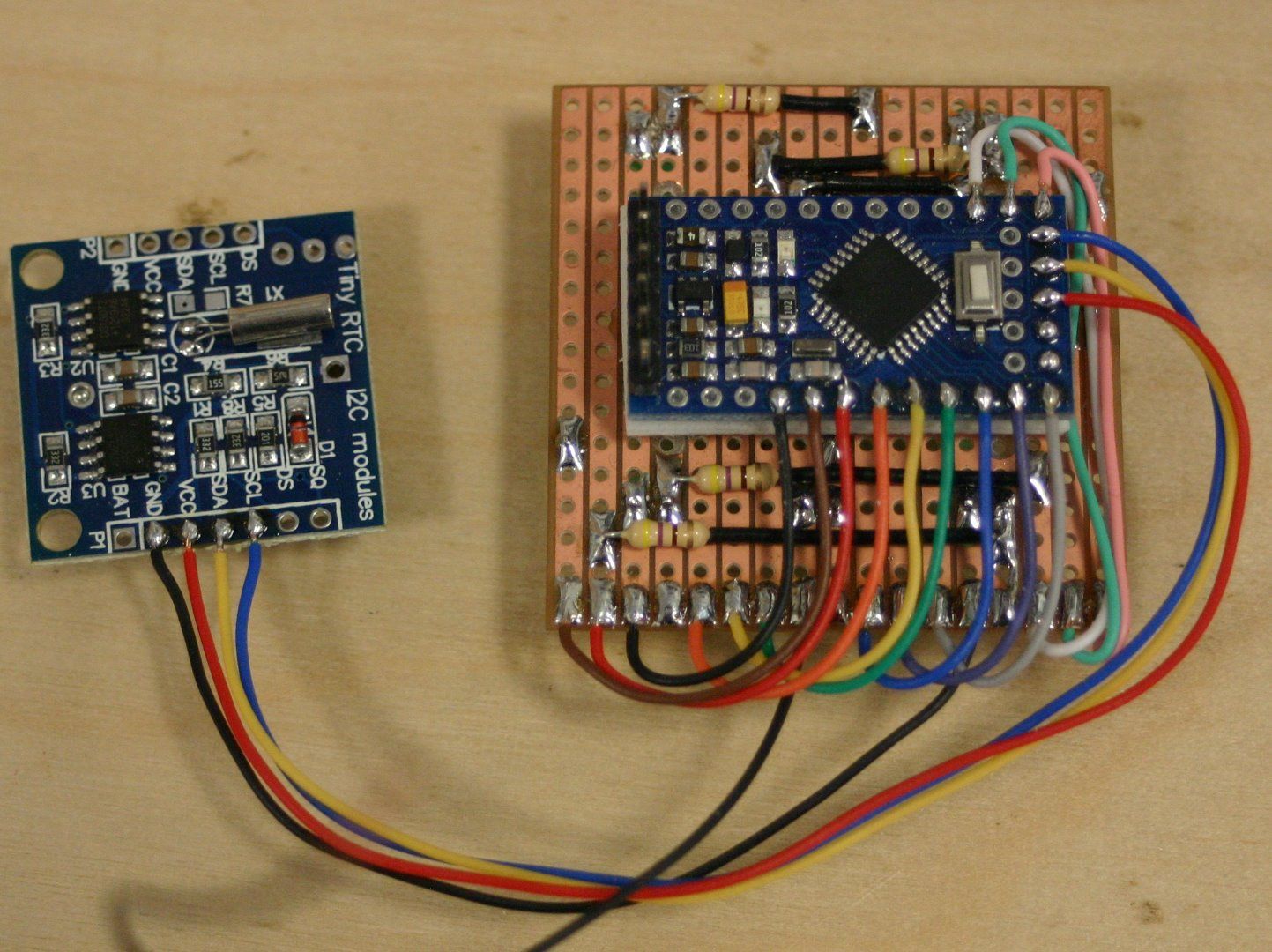 12 Hr Binary Clock, Hours and Minutes Only, DS1307 RTC, I2C, Arduino ...