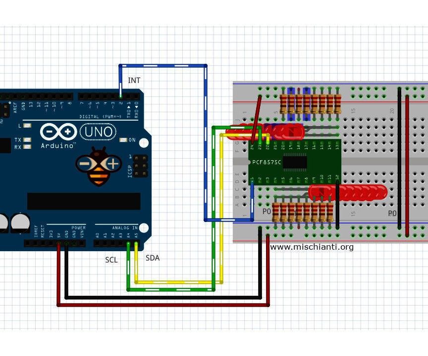 Pcf8575 I2c 16 Pins Digital Io Expander Fast Easy Usage Arduino Esp8266 And Esp32 10
