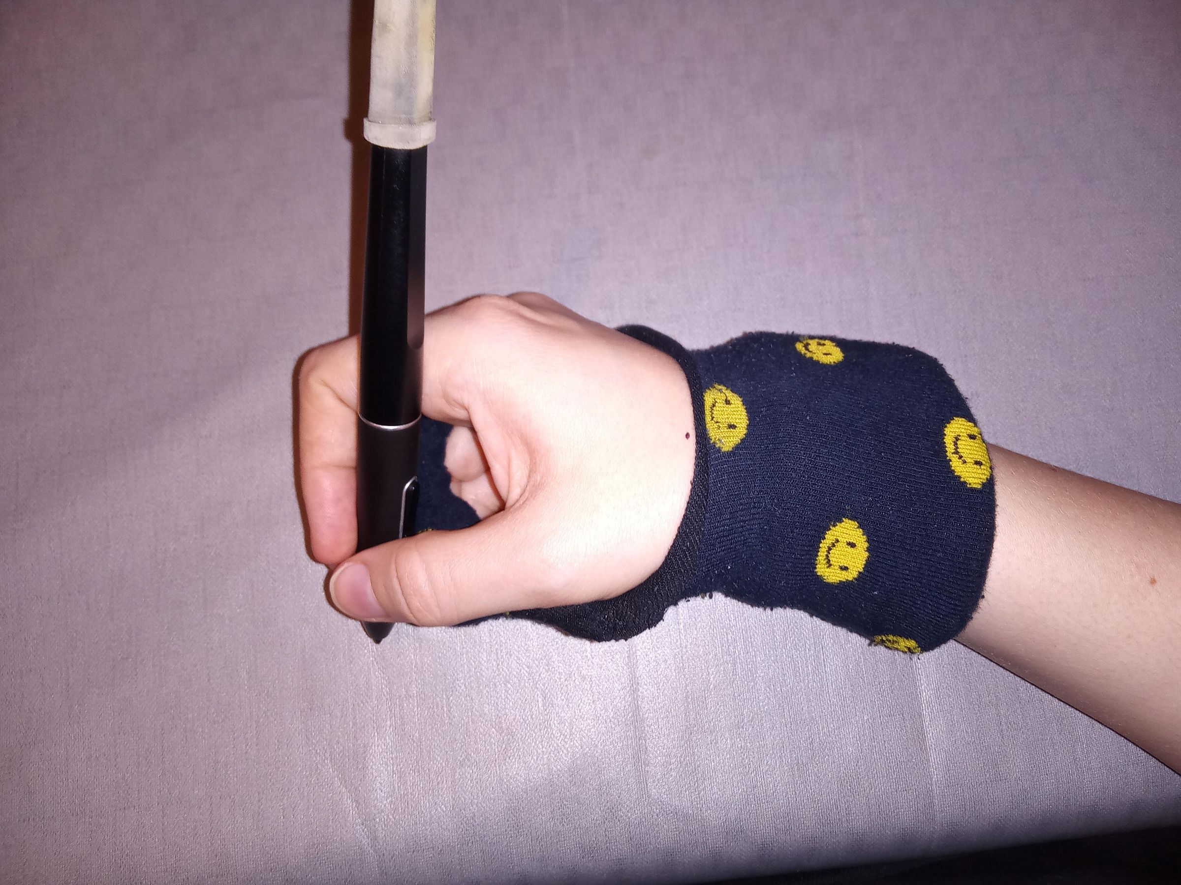 Ultra Comfort Artist Glove, Upcycled Old Sock, Unique Design, Tablet ...