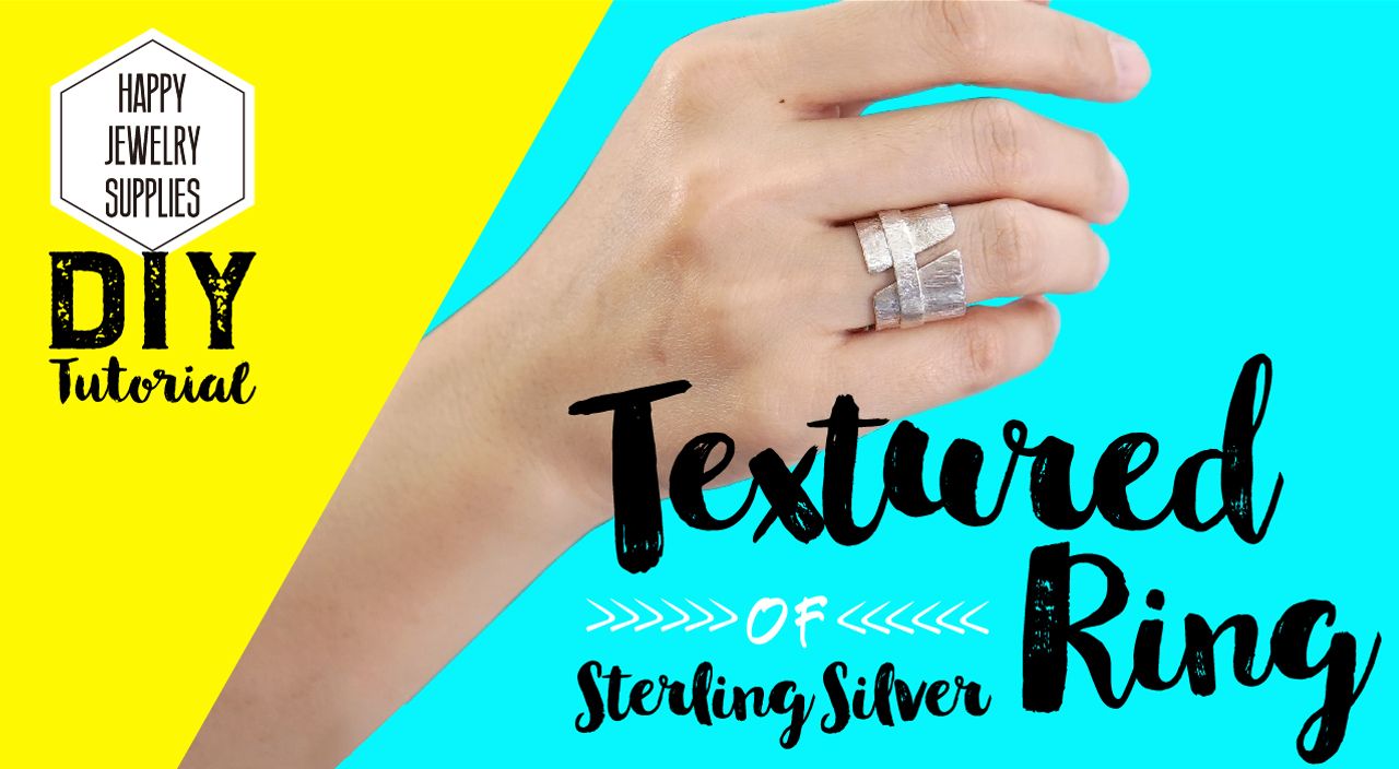 DIY Tutorial - How to Make a Textured Ring With Sterling Silver!?? : 20 ...