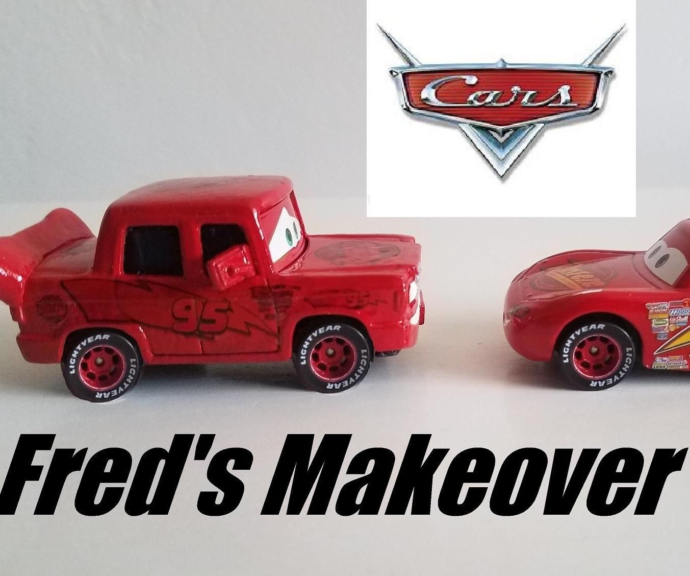 CARS - Fred's Makeover Aka From a Rusty Car to a Lightning McQueen ...