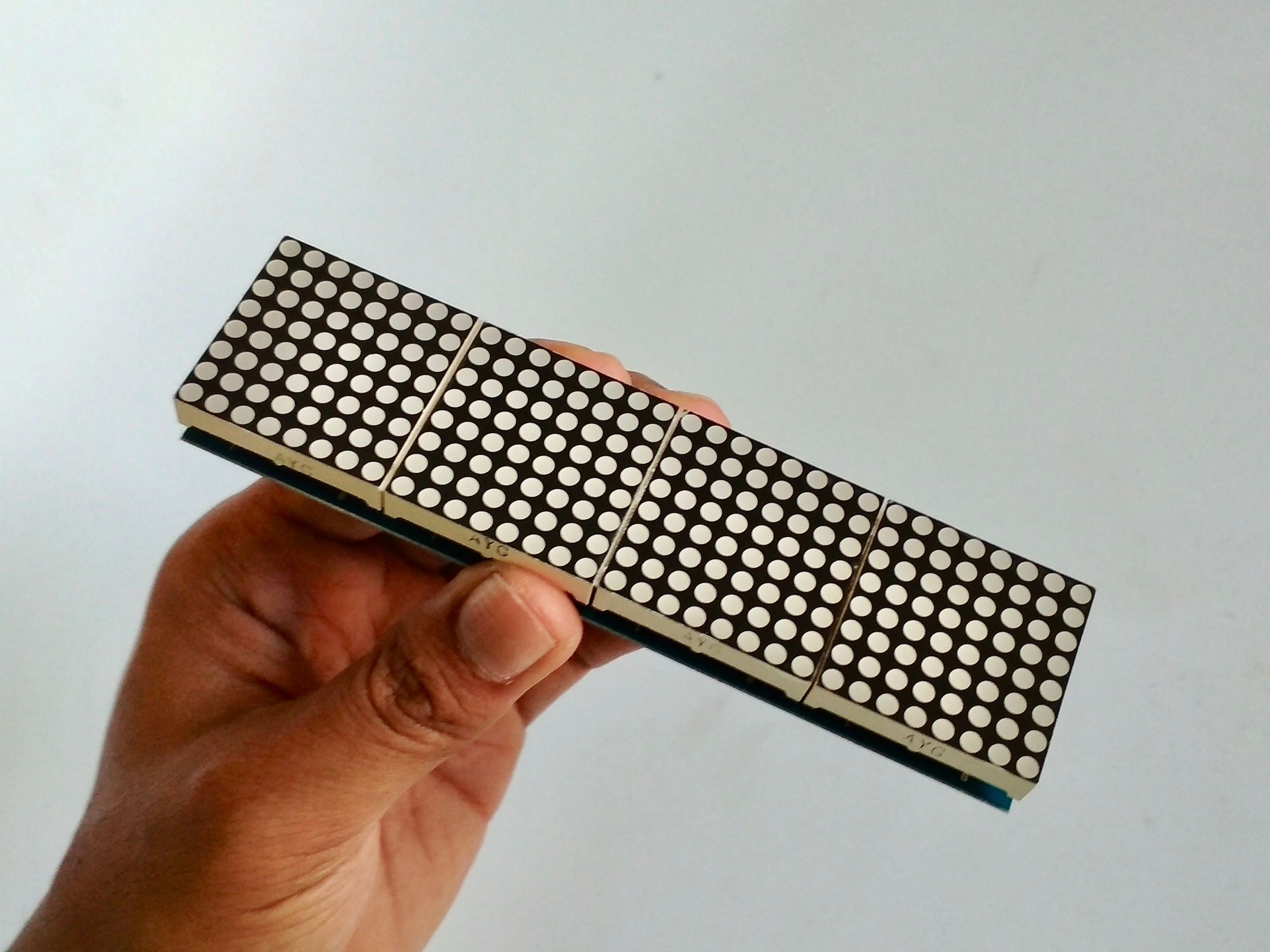 IoT Smart Clock Dot Matrix Use Wemos ESP8266 - ESP Matrix : 12 Steps ...
