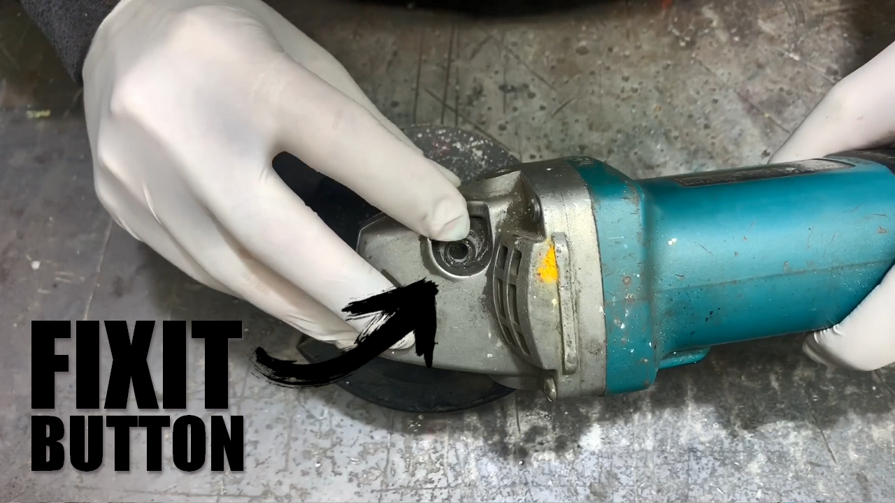 How to Create or Fix a Lock Button for a Grinder Makita : 5 Steps ...