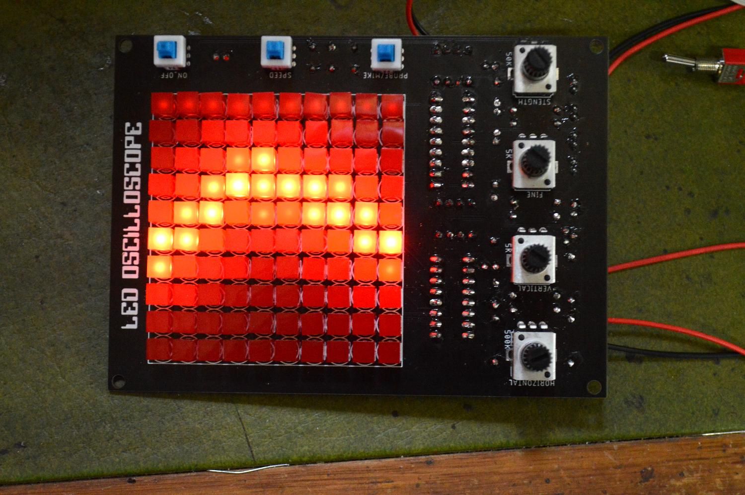 100 LED Oscilloscope : 12 Steps (with Pictures) - Instructables
