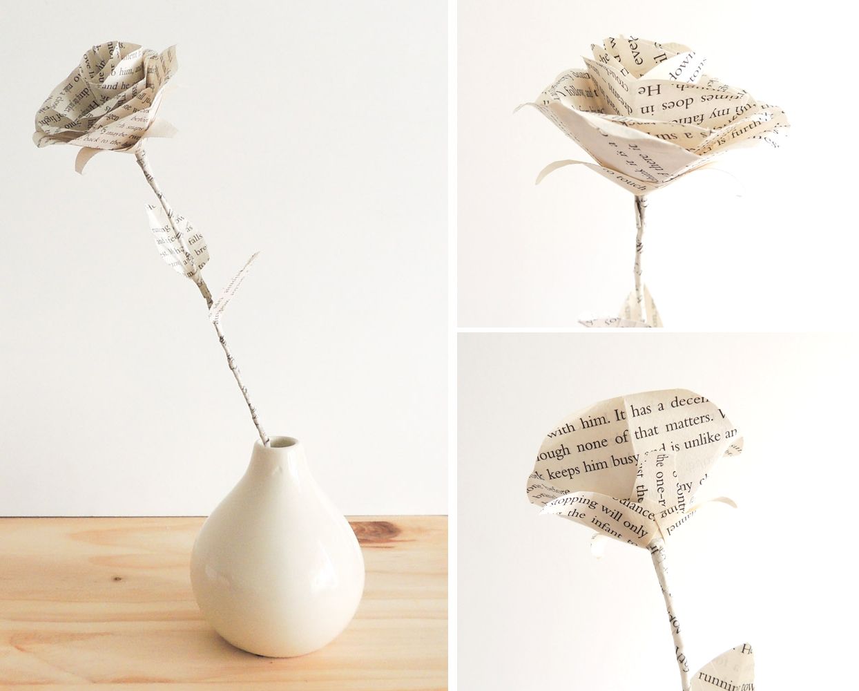 DIY Book Page Rose : 13 Steps (with Pictures) - Instructables