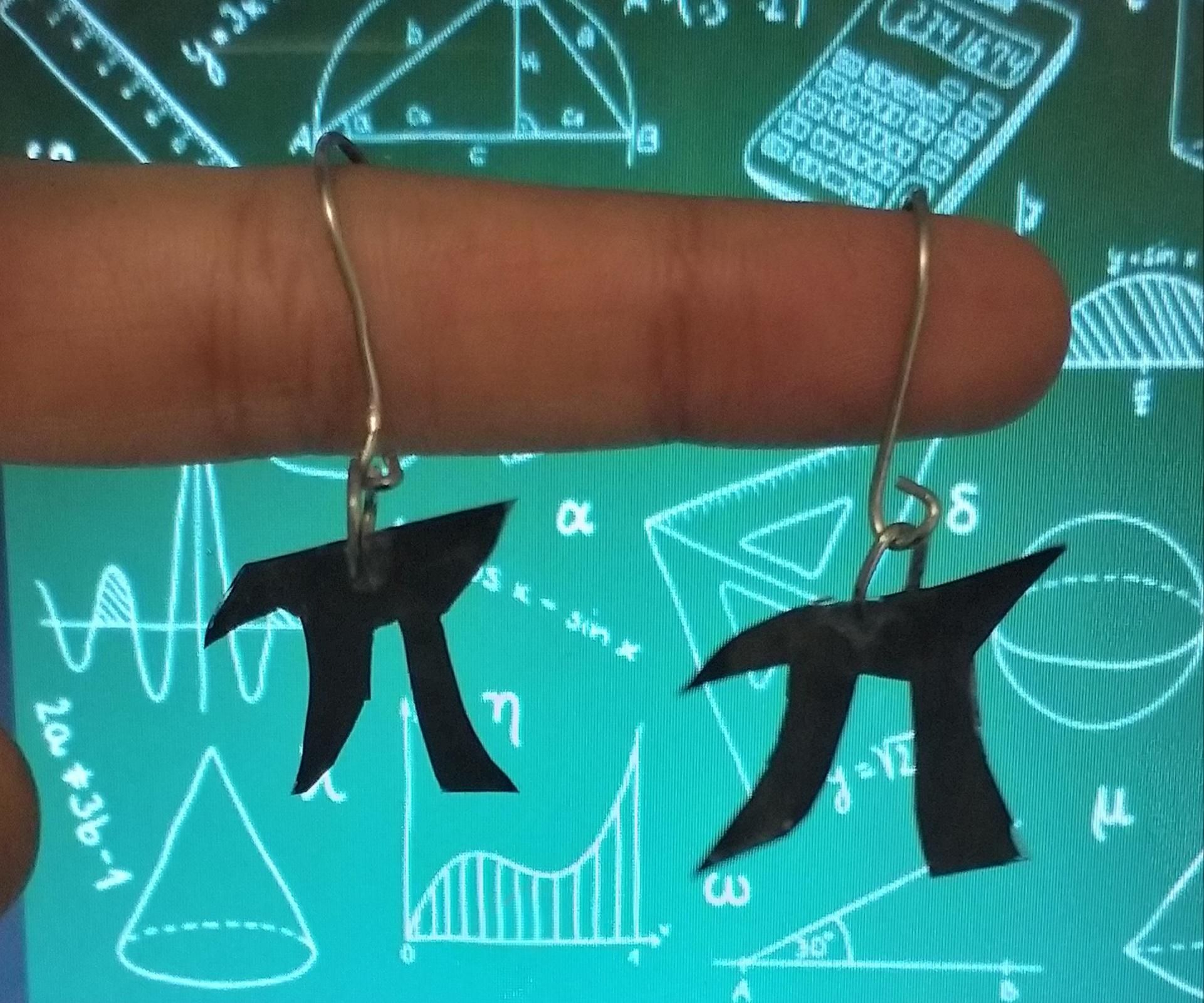 Pi Earrings - Rainbow Cherry : 3 Steps - Instructables
