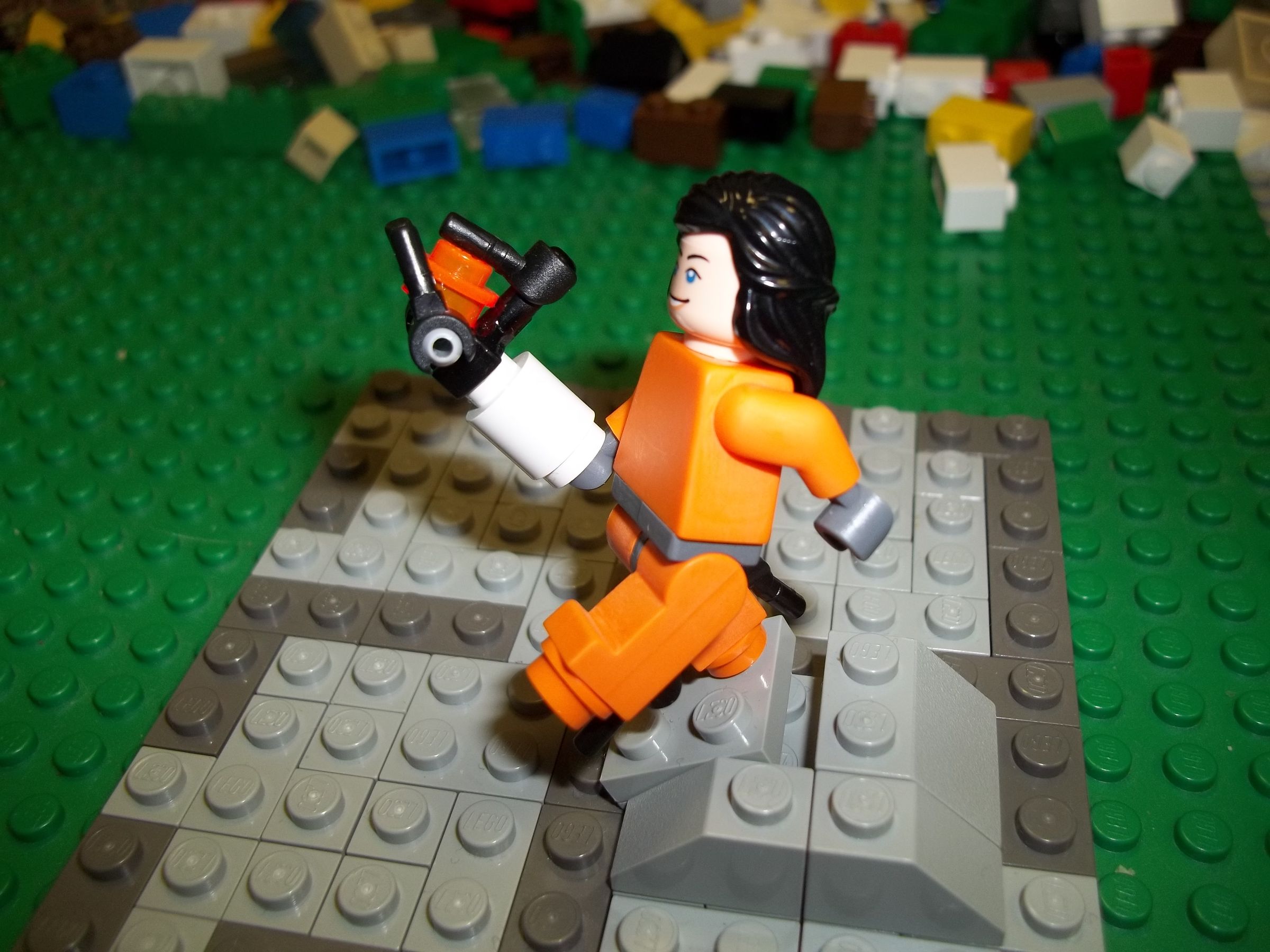Lego Chell Minifigure From Portal : 6 Steps - Instructables