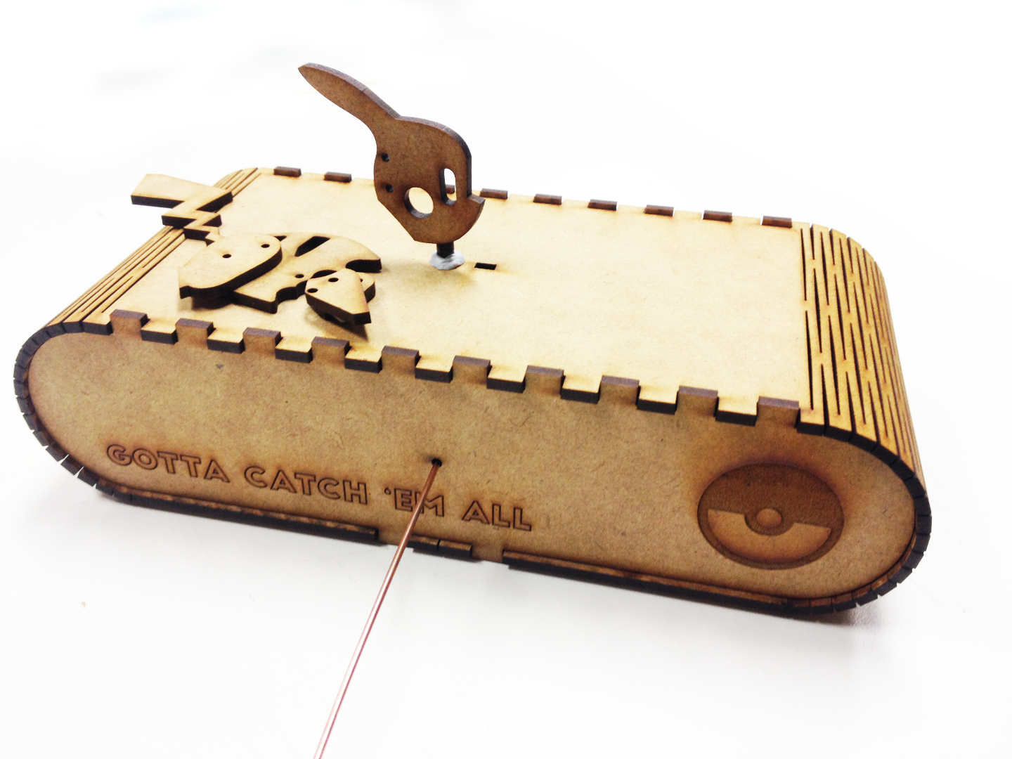 Pikachu Cam Mechanism Automata With Lattice Hinge Box : 7 Steps (with ...