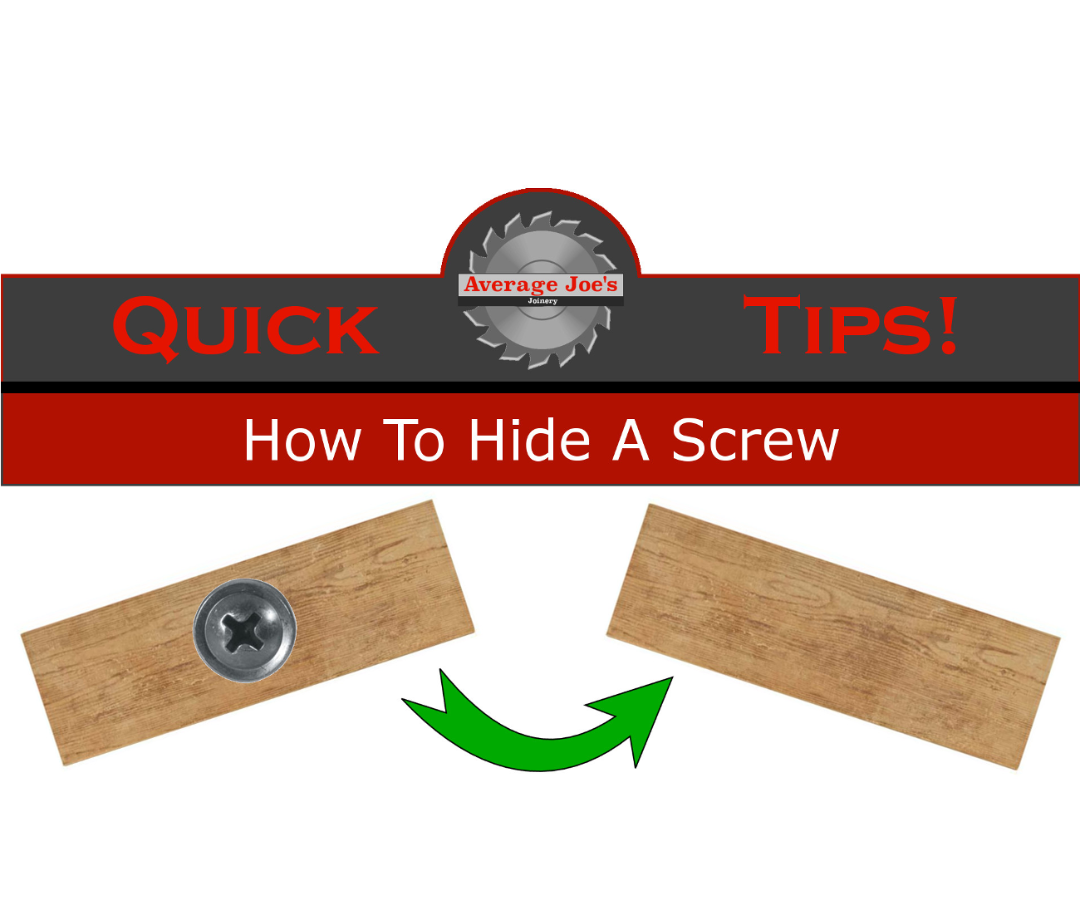 Average Joes Quick Tips - How to Hide a Screw : 4 Steps (with Pictures ...