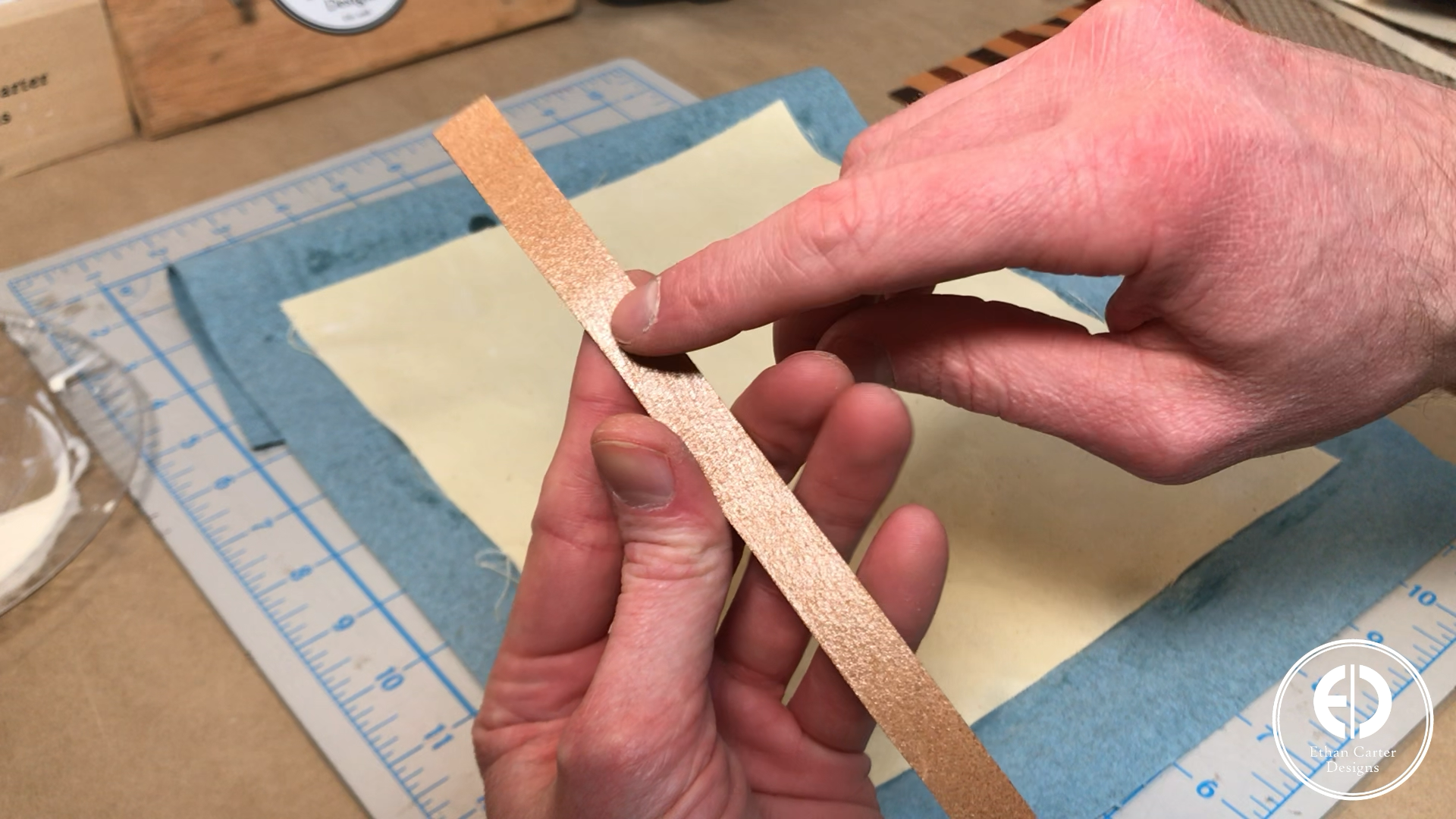 How to Make Patterned Leather (and Use It to Make a Clock and Mirror ...