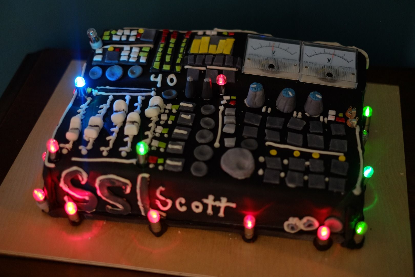 Soundboard Cake With Working Volt Meters : 12 Steps (with Pictures ...