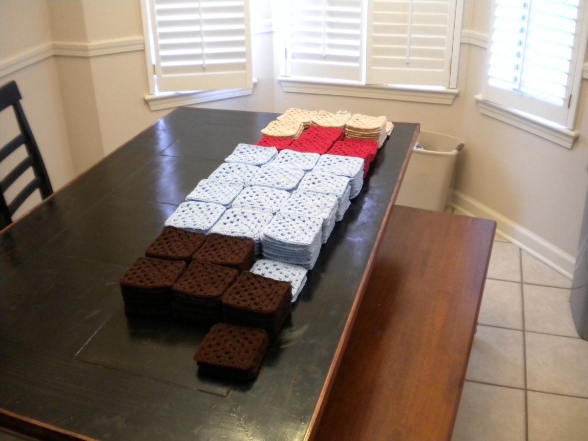 8-Bit Mario Blanket - Made From Granny Squares : 6 Steps (with Pictures ...