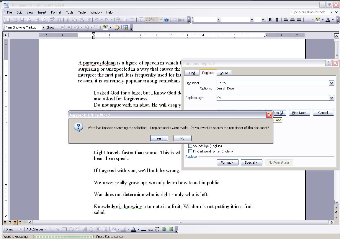 Quick Formatting With Notepad and Word : 8 Steps - Instructables