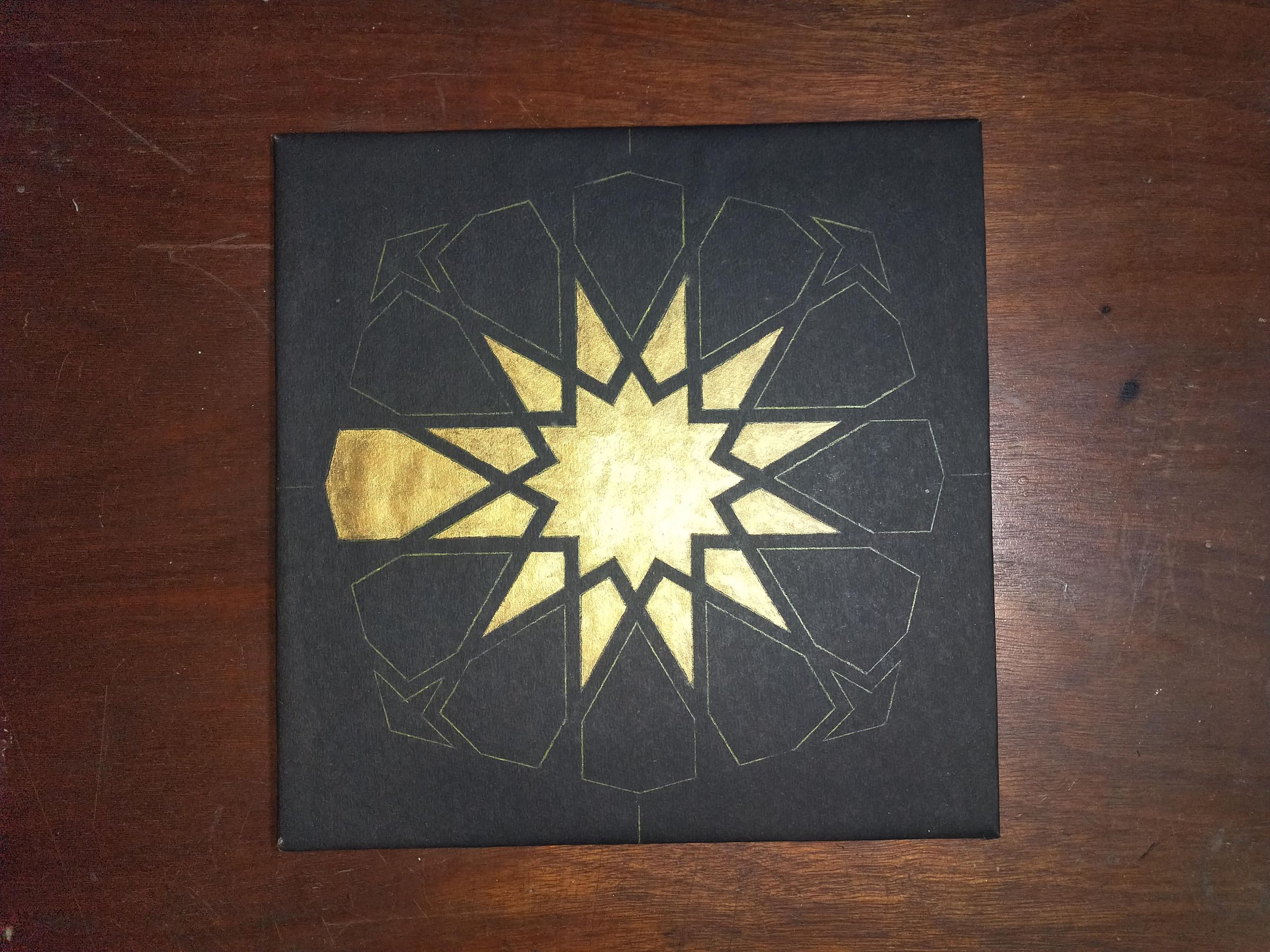 Painting a Geometrical 12 Fold Rosette : 13 Steps - Instructables