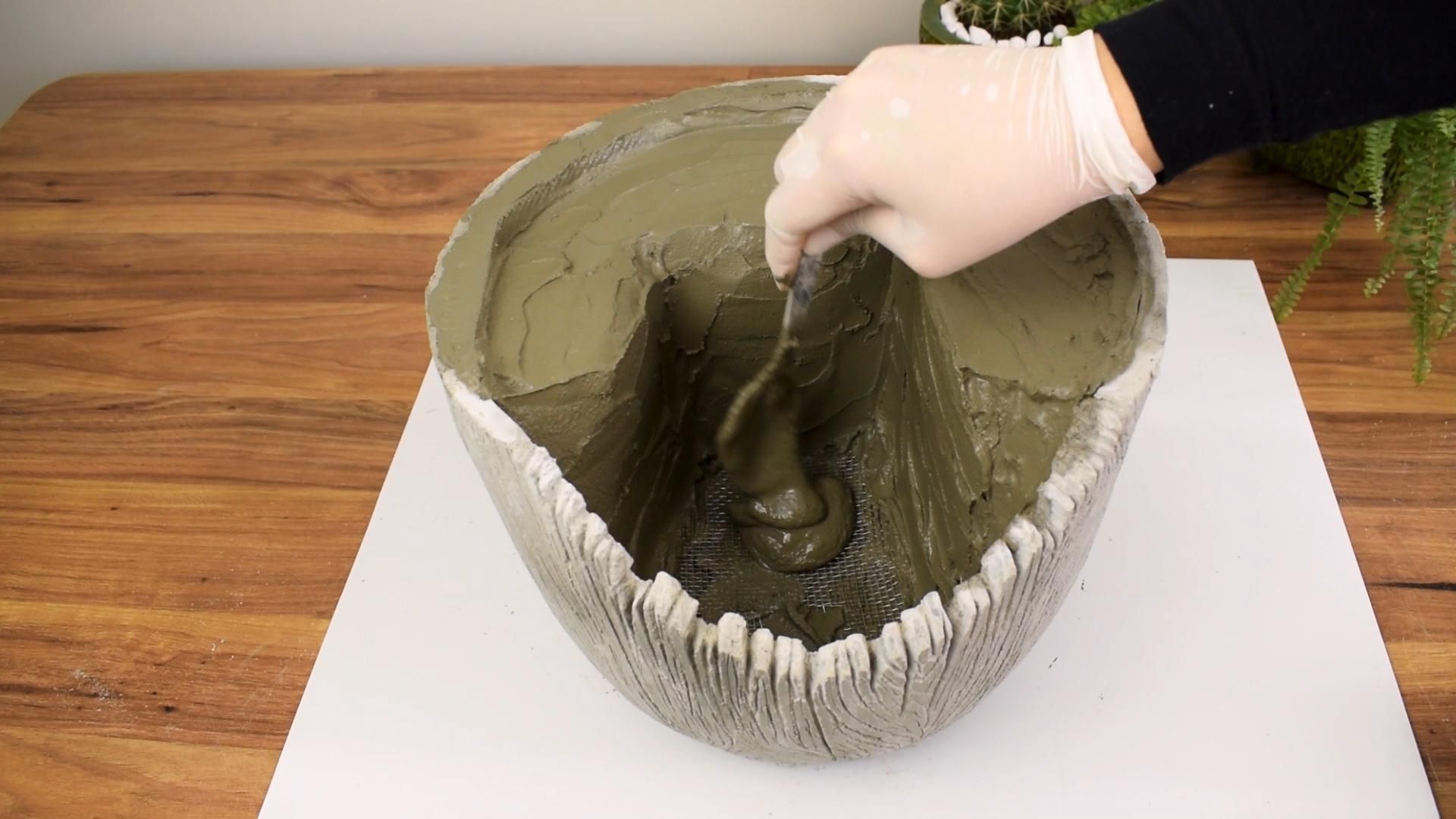 Concrete Barrel Waterfall Fountain Pot : 18 Steps (with Pictures ...