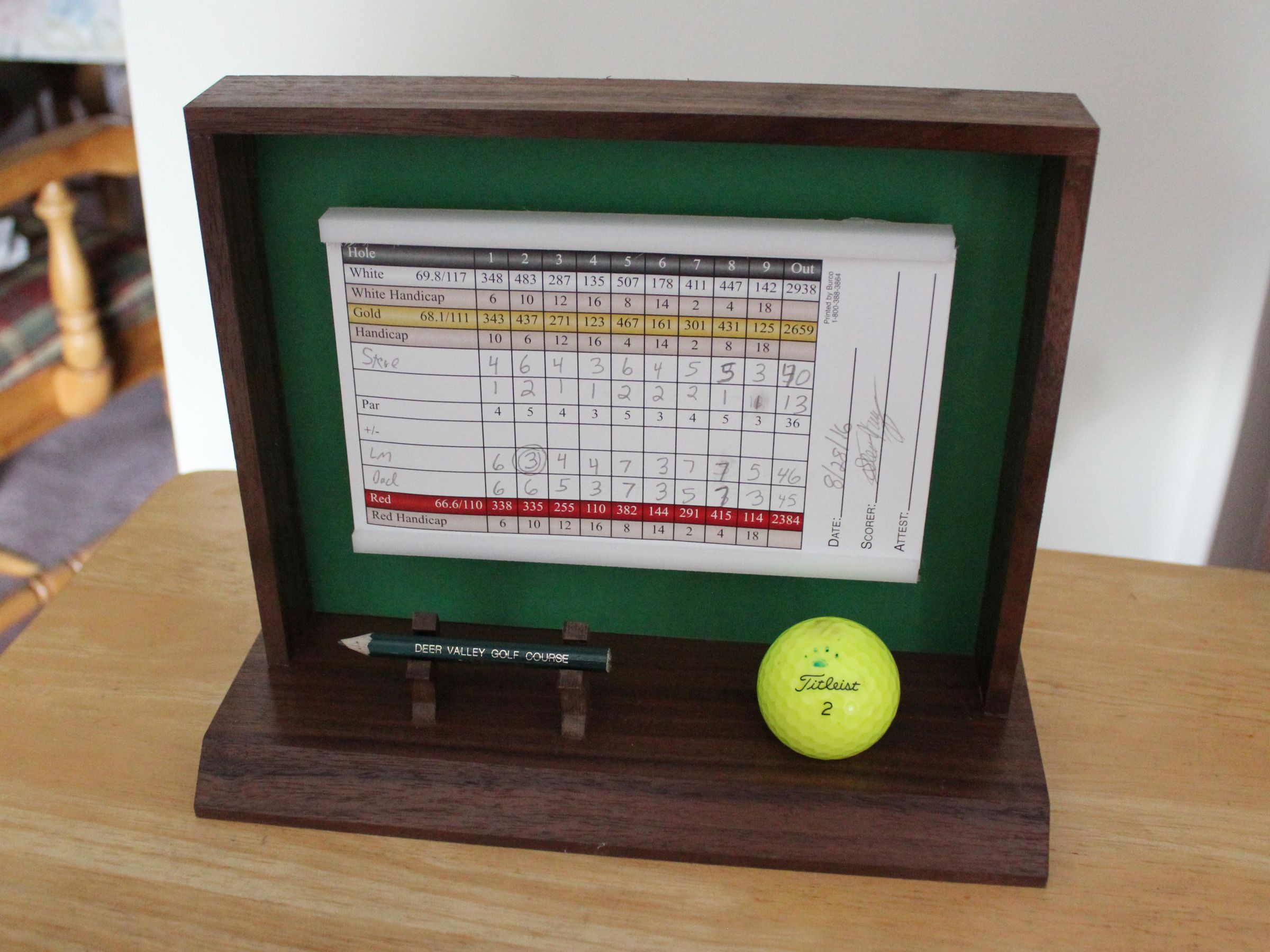 Golf Scorecard Display Case, Easy Joinery! : 6 Steps (with Pictures ...