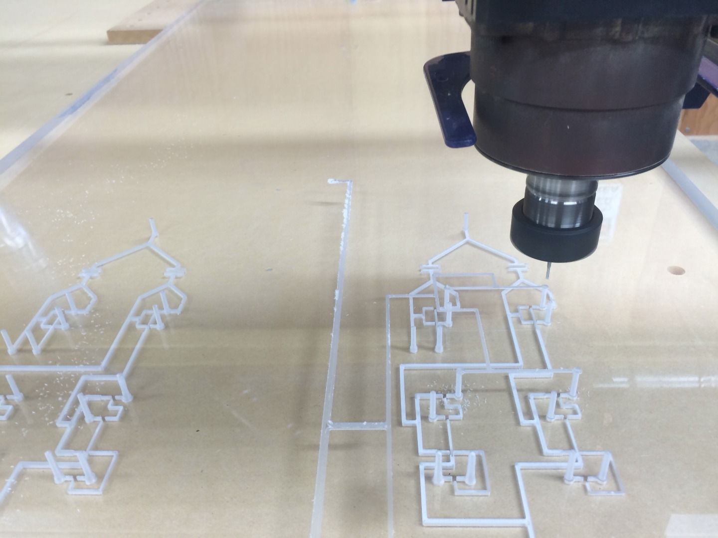 Inlaid Logic : a Giant Circuit Board Inlay Made Out of Waterjet ...
