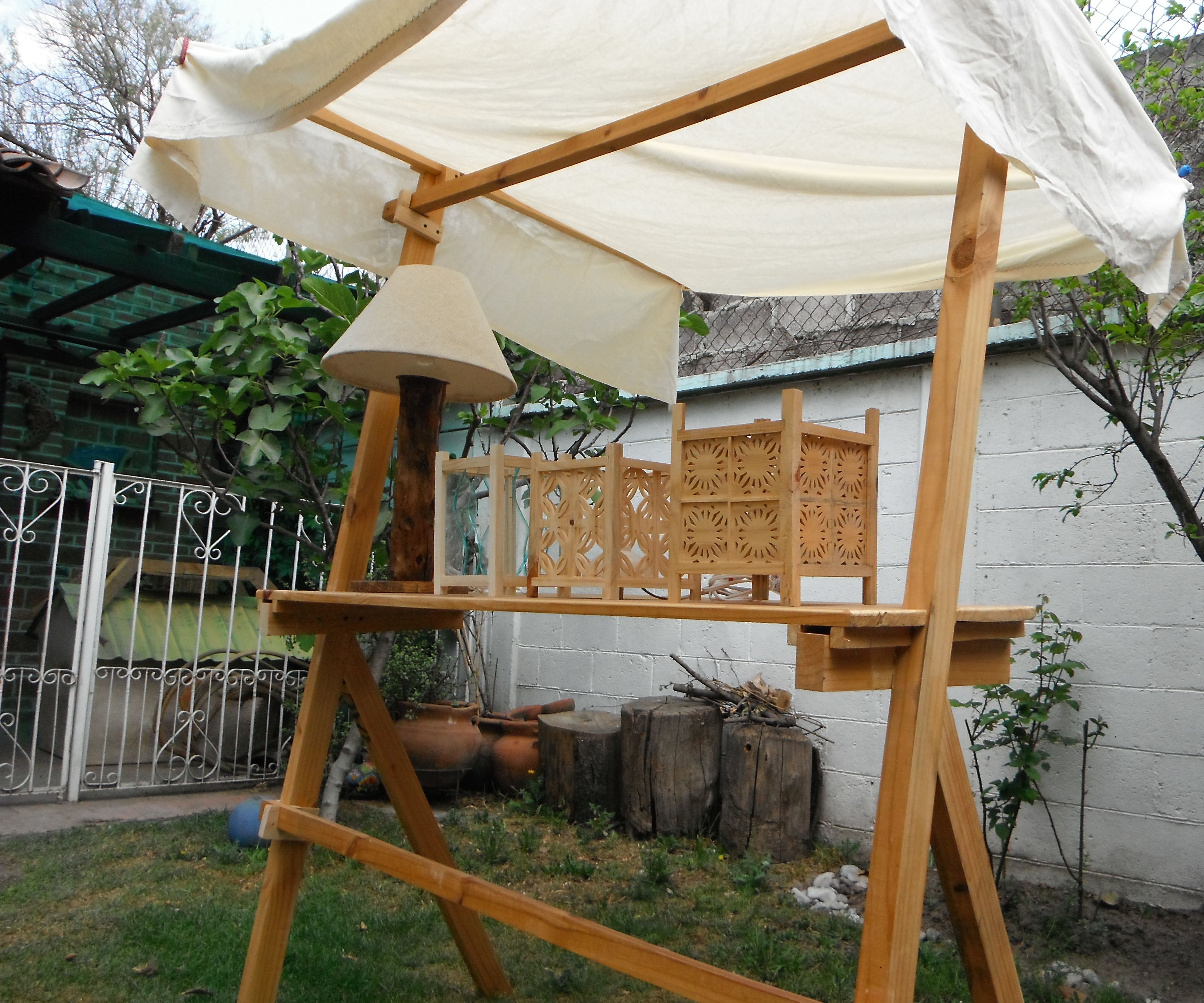 Collapsible Farmers Market Stand Puesto De Mercado Tianguis 4 Steps Instructables