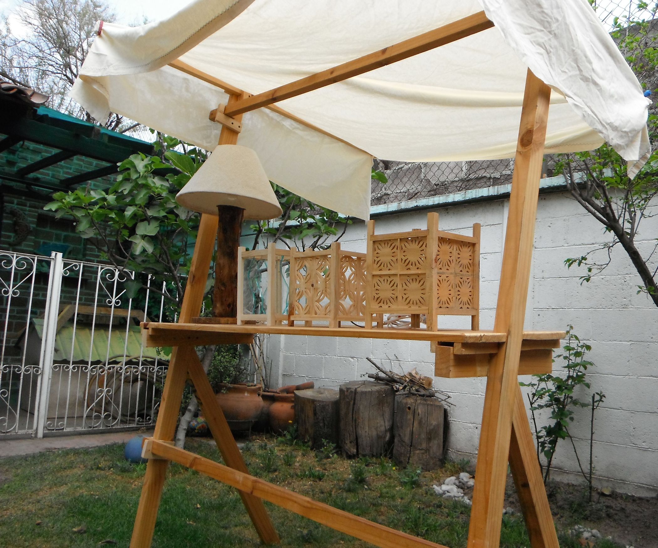 Collapsible Farmers Market Stand, Puesto De Mercado, Tianguis : 4 Steps ...