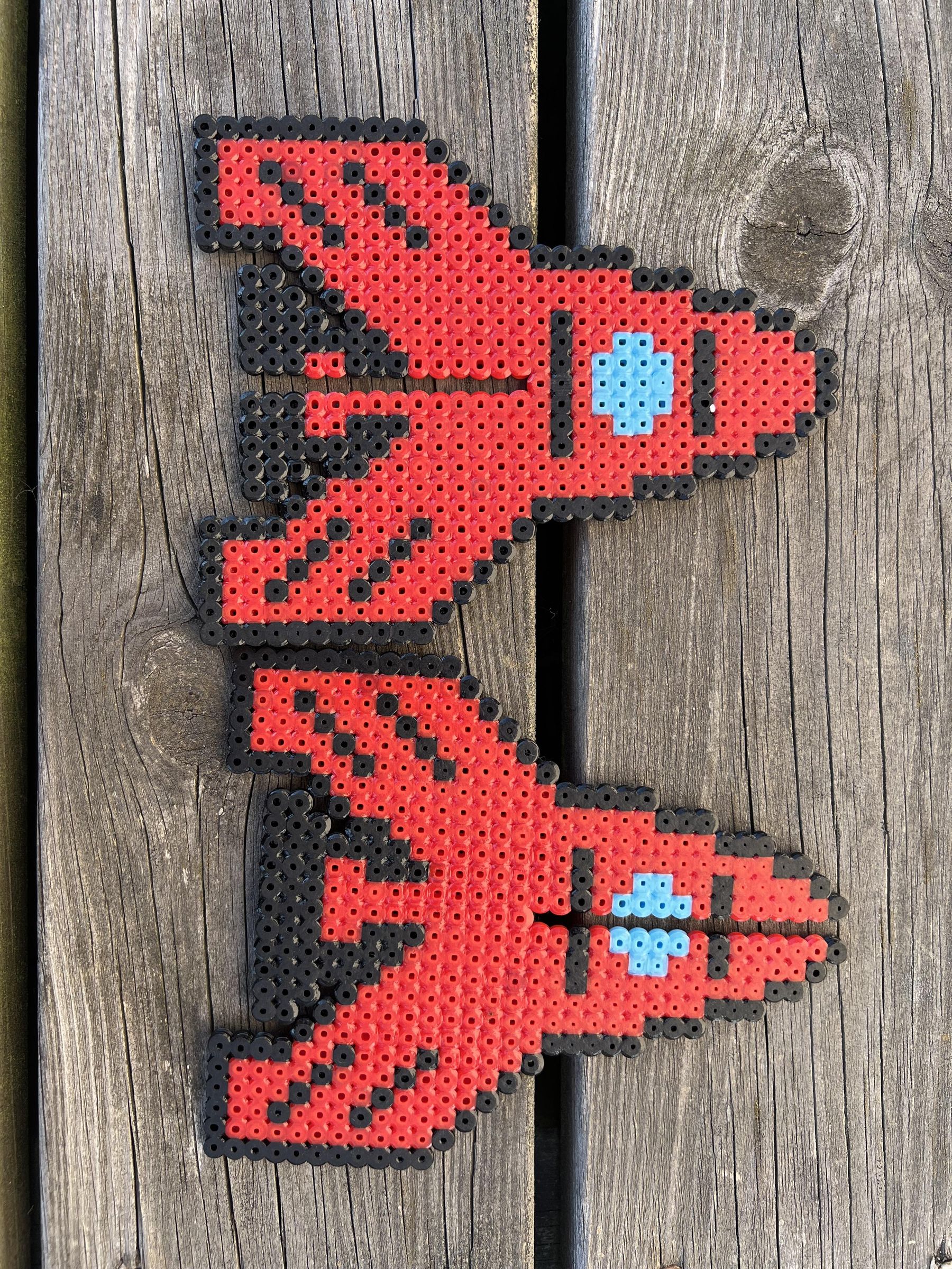 Fom 2d to 3d - How to Make Semi-3D Hammerhead Shark or Rocket With Hama ...