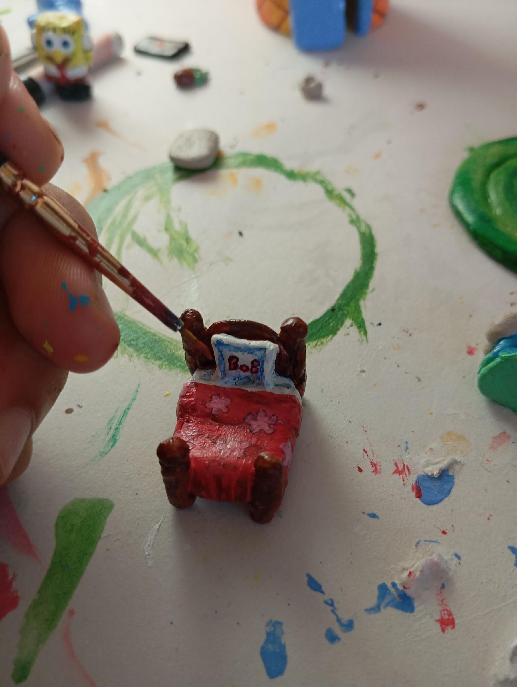 Miniature SpongeBob Pineapple House Interior & Exterior | Handmade ...