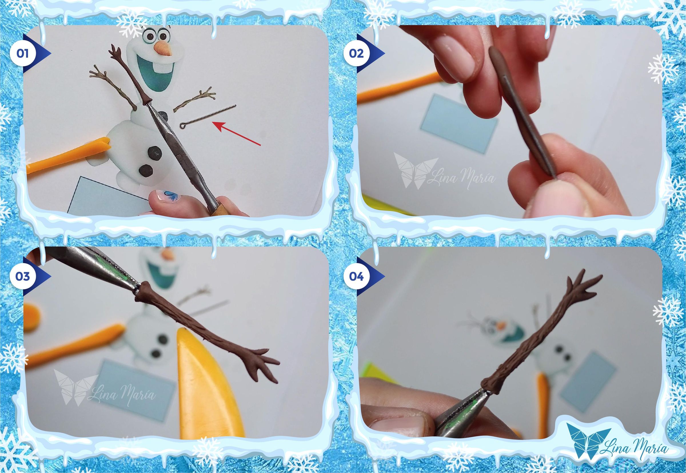Melting OLAF - Push Puppet (FROZEN) : 21 Steps (with Pictures ...