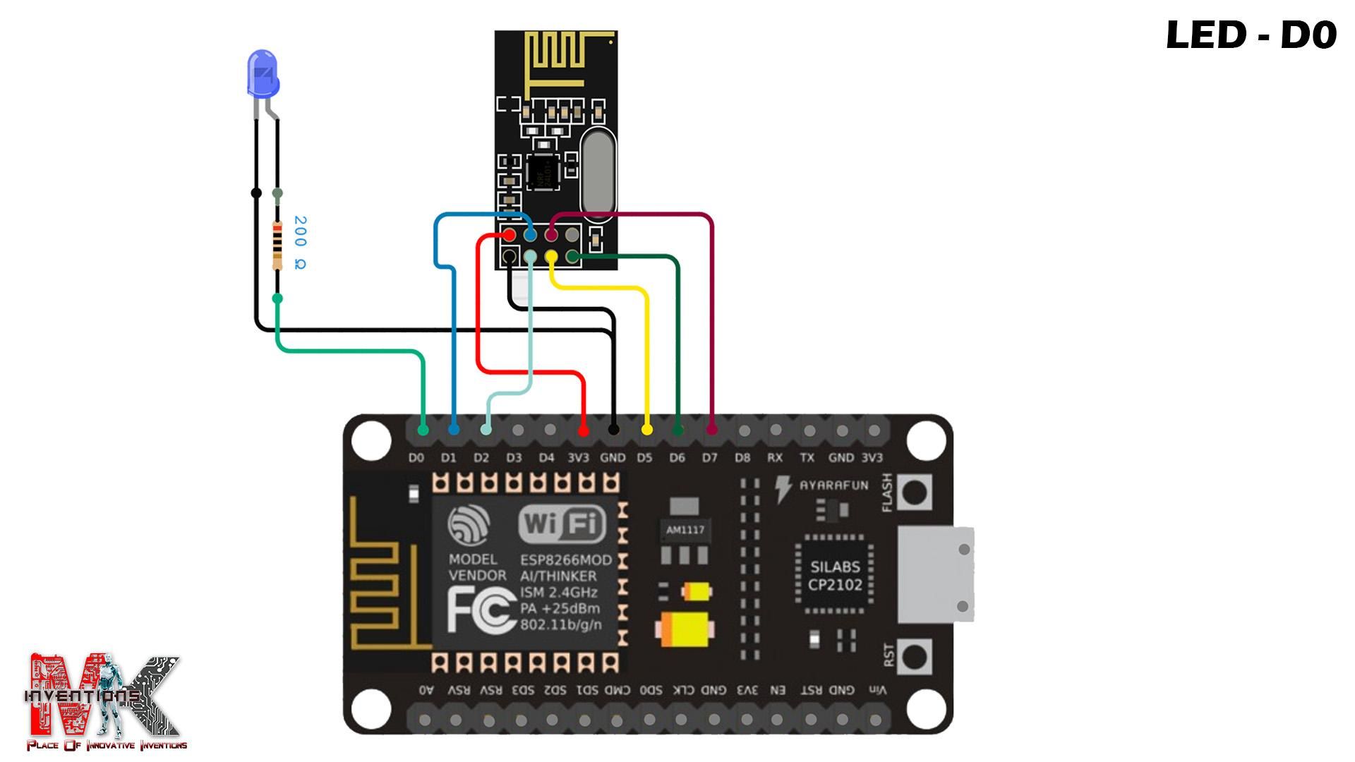 DIY Wireless Door Sensor Using ESP8266 + NRF24L01 || Home Automation Security System || : 11 ...