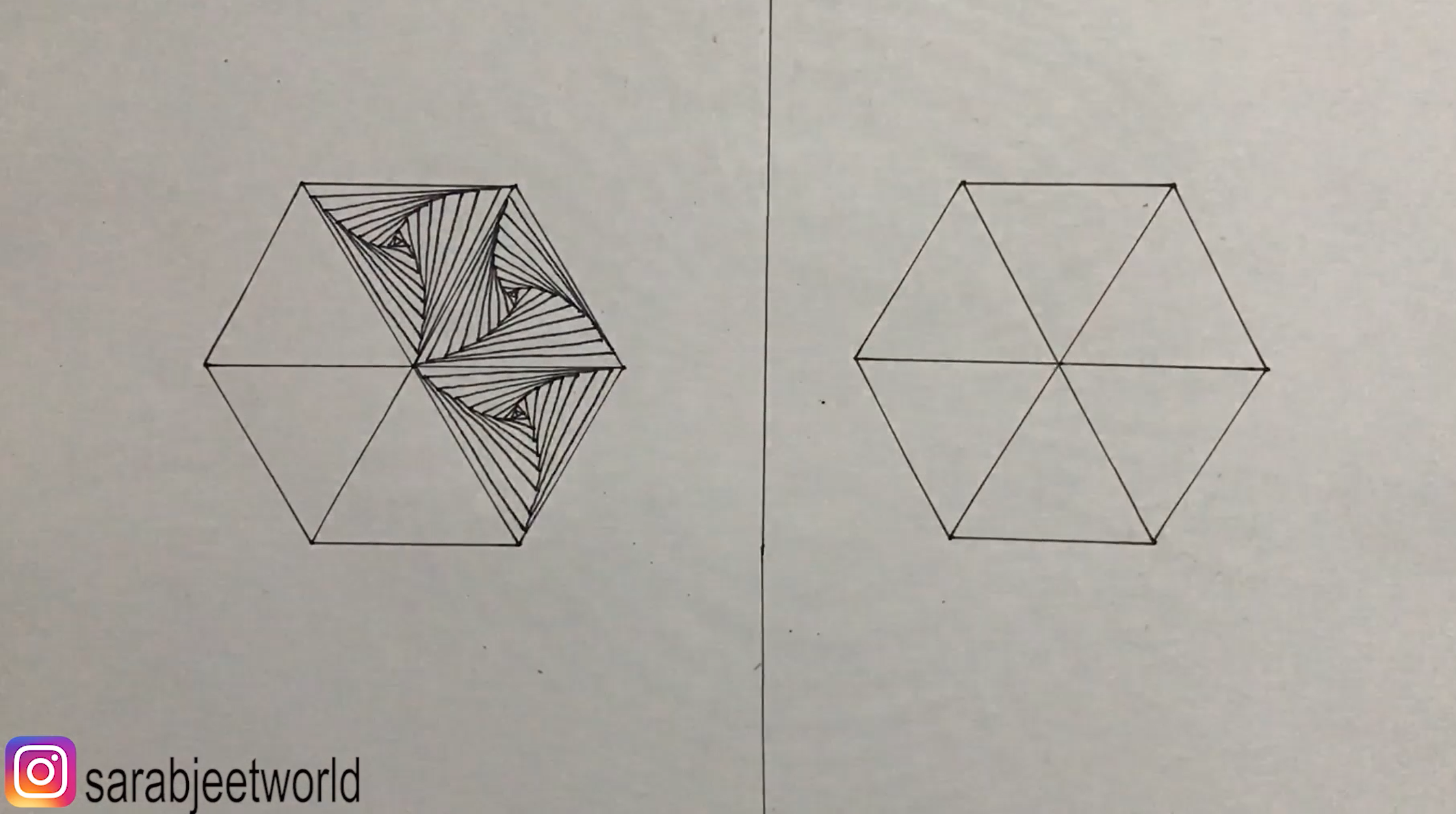 How to Draw the Best Zentangle Paradox Geometric Design for Beginners ...
