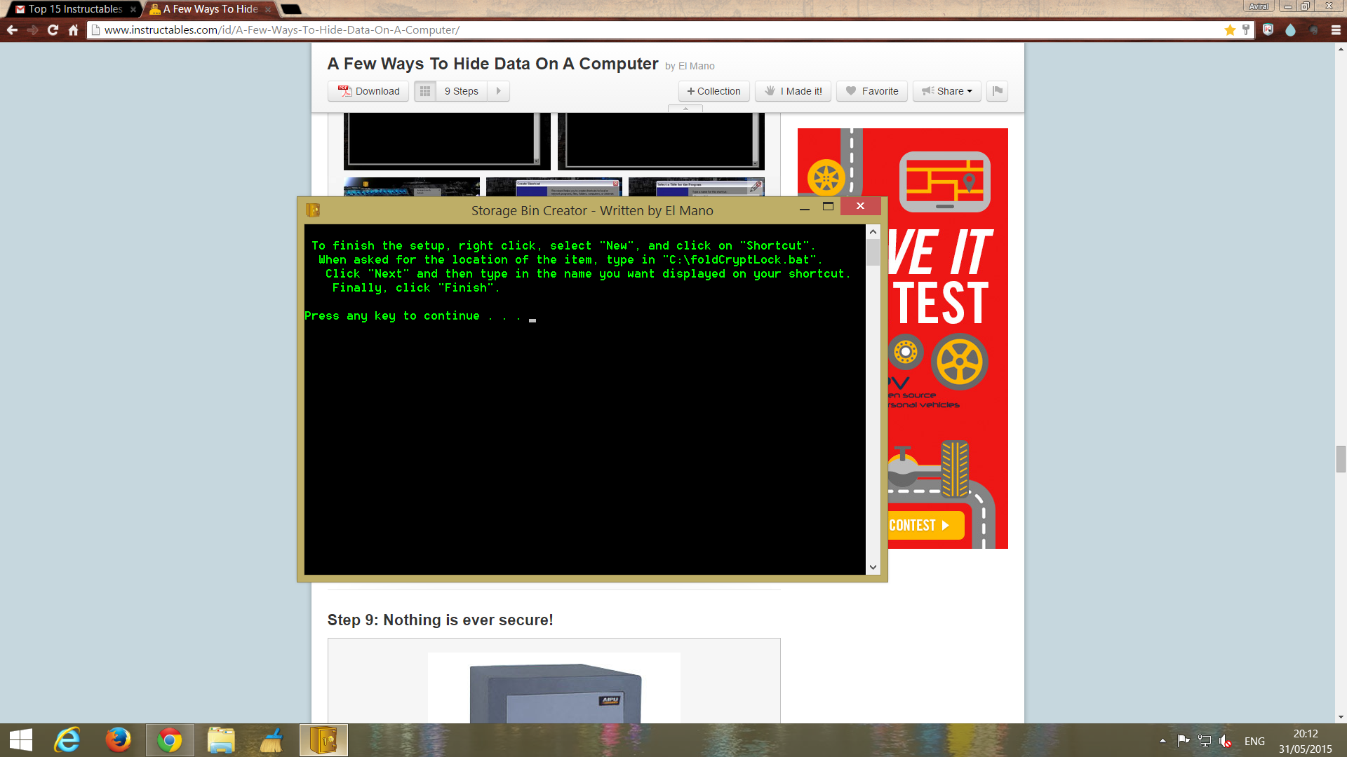A Few Ways to Hide Data on a Computer : 9 Steps - Instructables