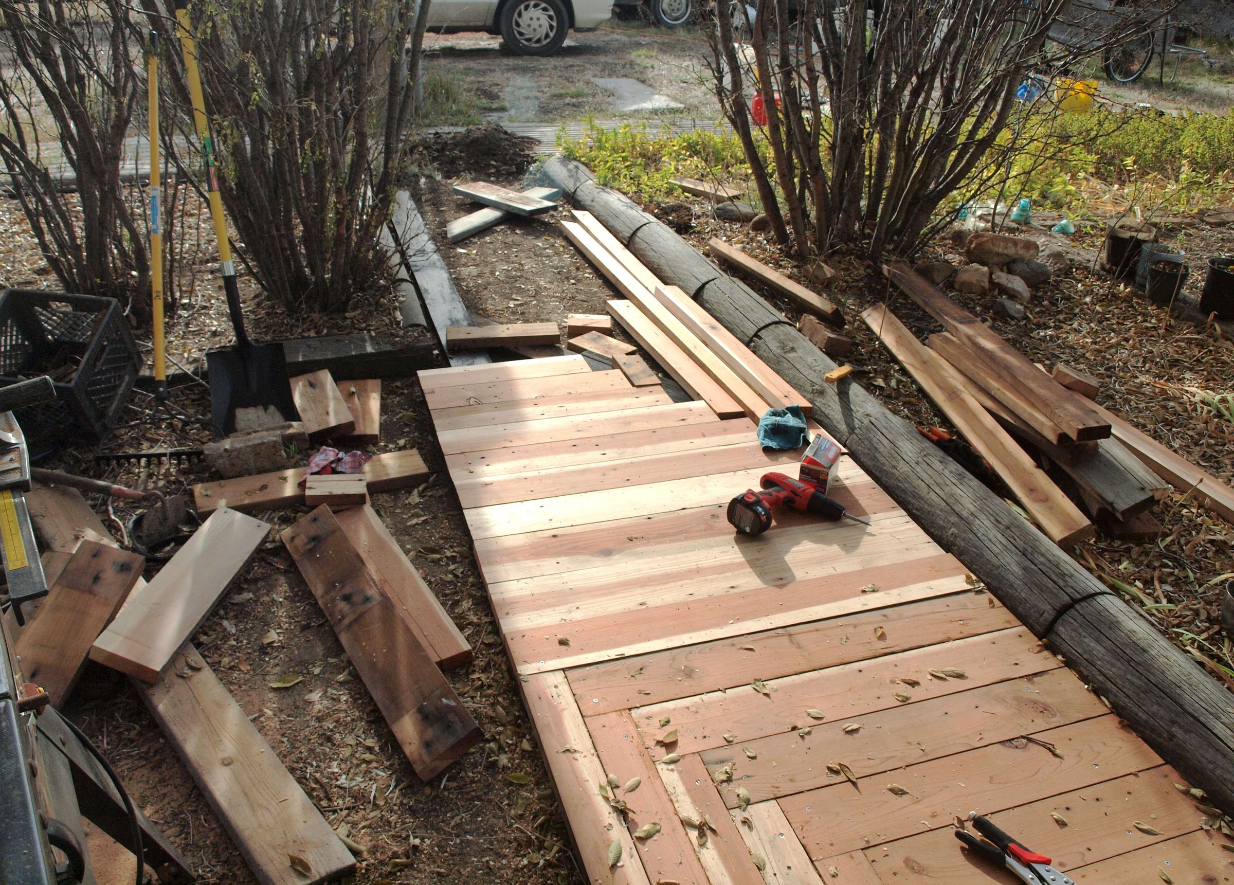 How to Build an Awesome Sidewalk With Recycled Lumber for Only $50.00 ...