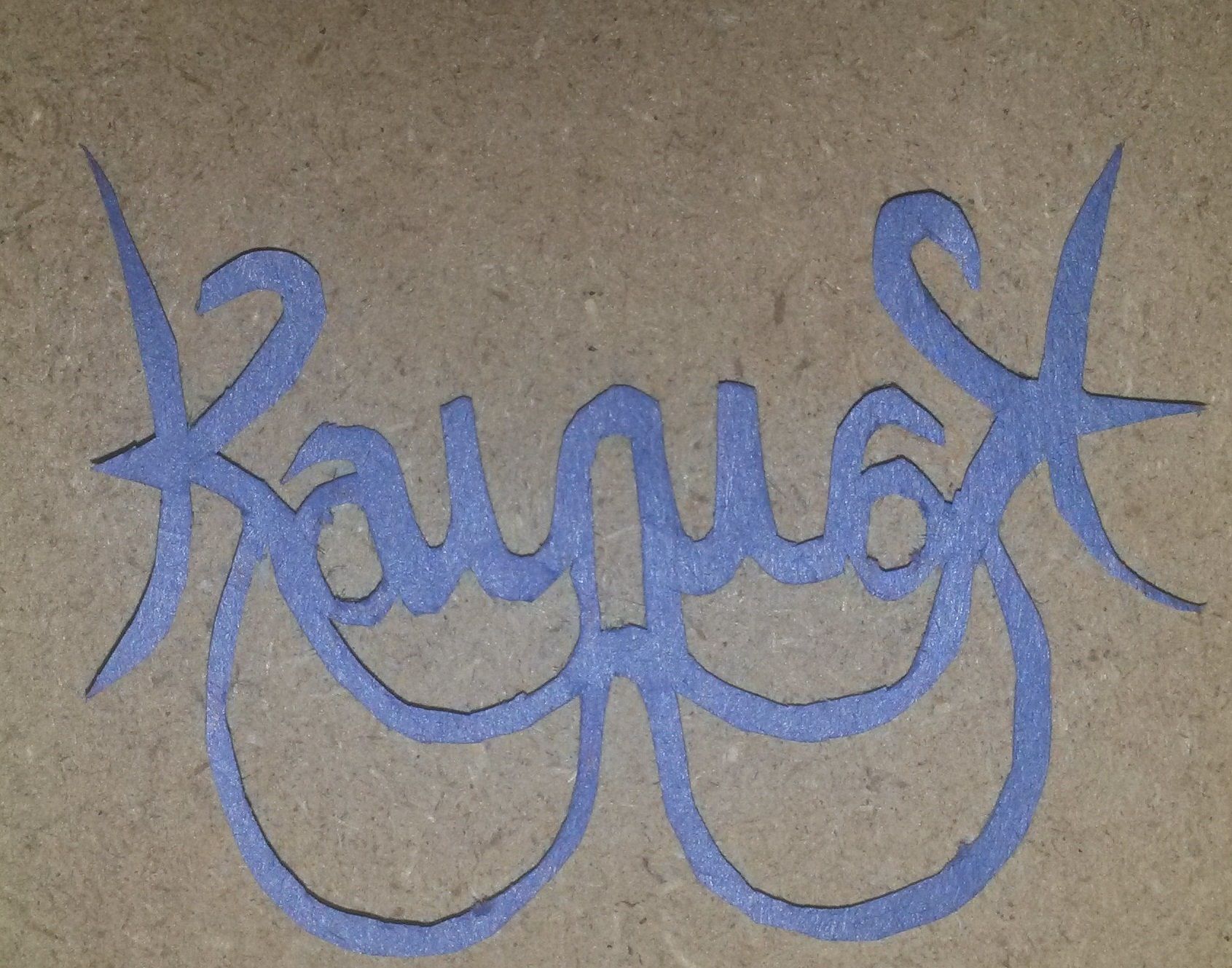 Mirrored Paper Cut Name Tag : 3 Steps - Instructables