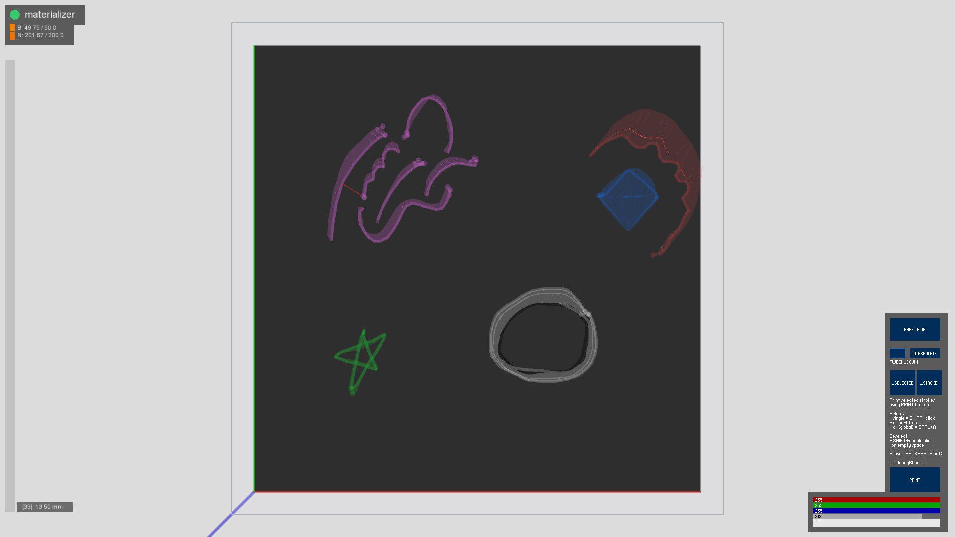 Materializer: Interactive Drawing Interface for Digital Fabrication : 4 ...