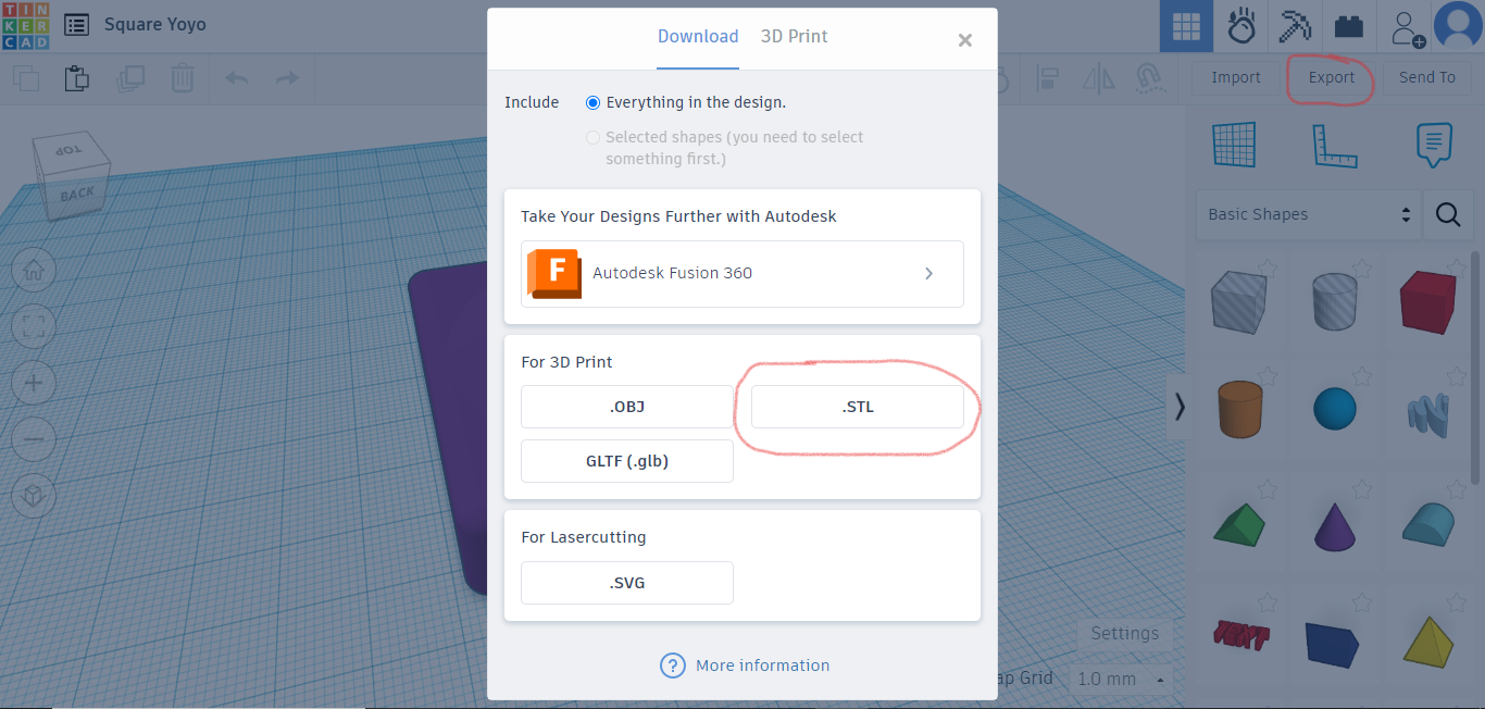 Designing and Building a Square Yo-Yo Using Tinkercad : 11 Steps (with Pictures) - Instructables