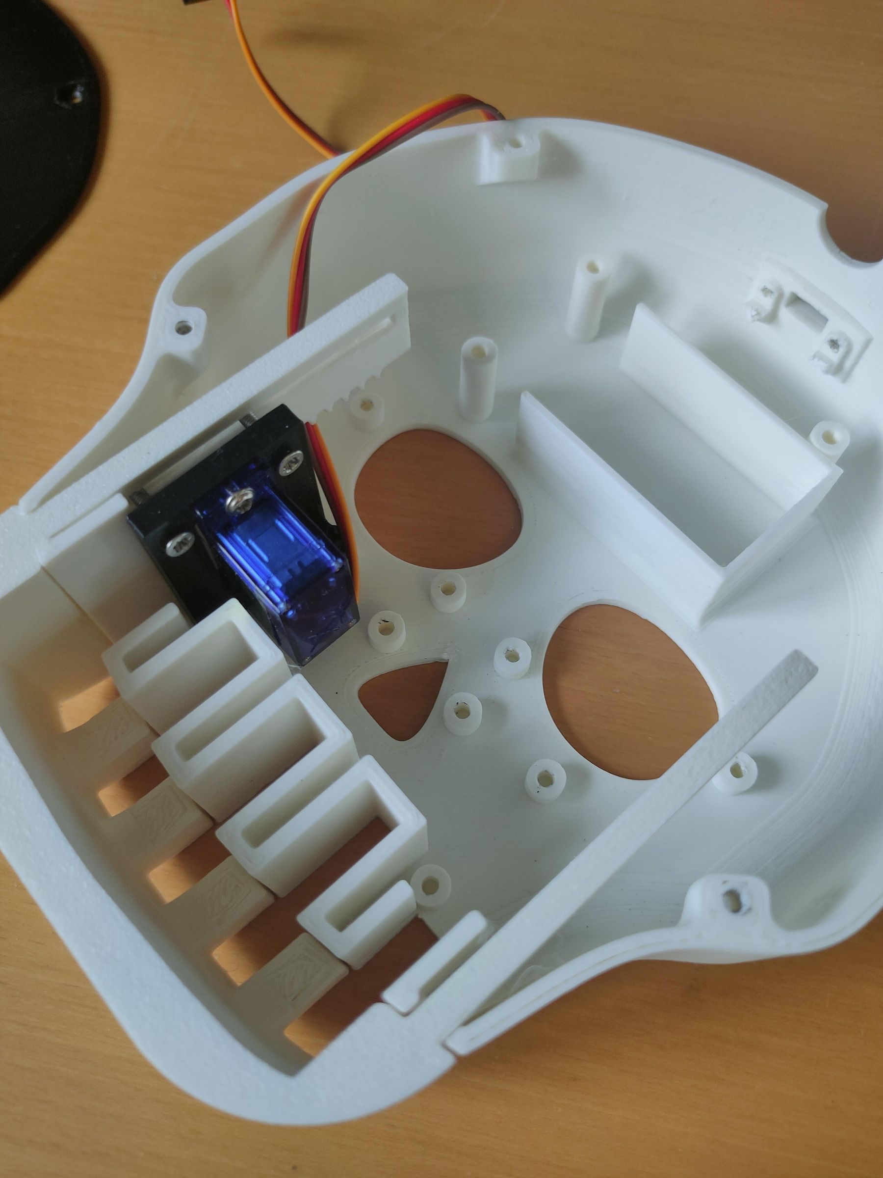 3D Printed, Motion-Activated, Actuated Skull Halloween Decoration : 8 ...